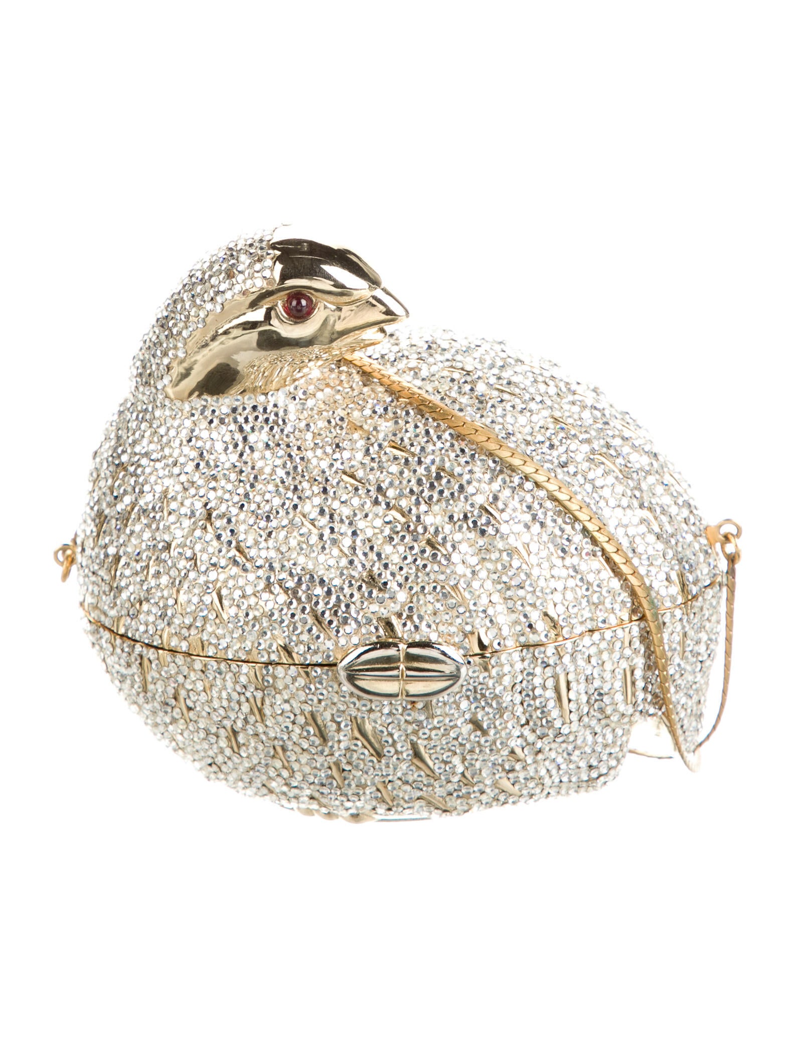 Judith Leiber Pyramid Clutch - Gold Clutches, Handbags - JUD27521 | The ...