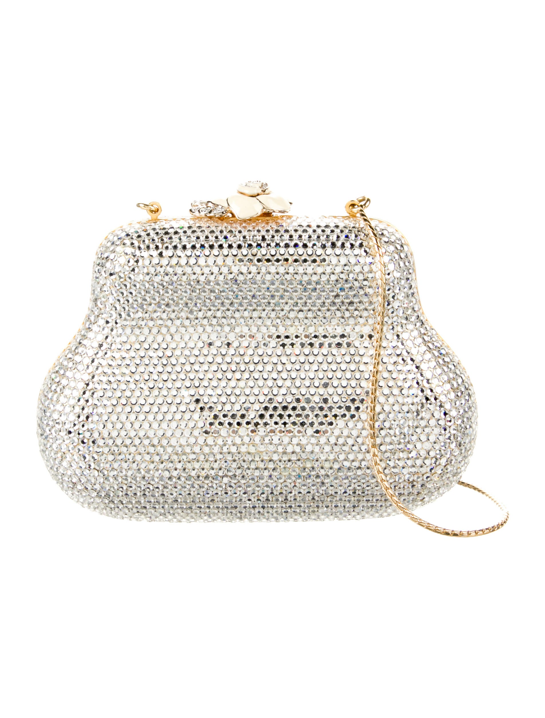 Gucci Vintage Small Leather Bamboo Evening Bag - Black Evening Bags ...