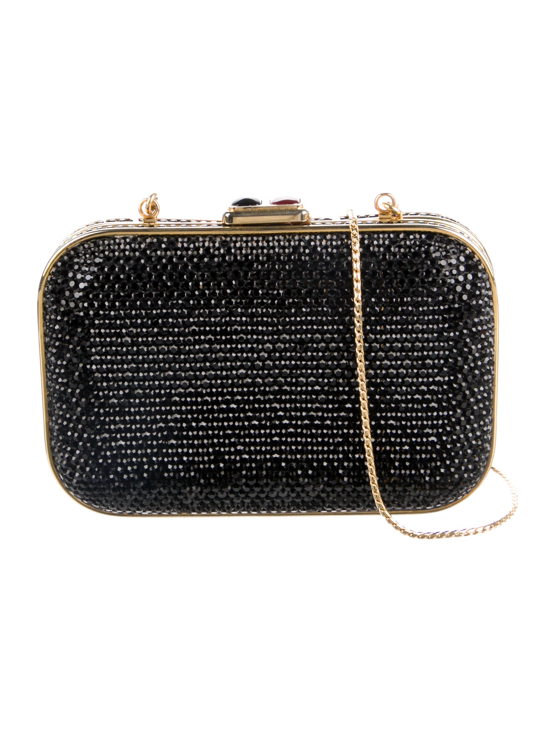Judith Leiber Studded Evening Bag - Black Evening Bags, Handbags ...