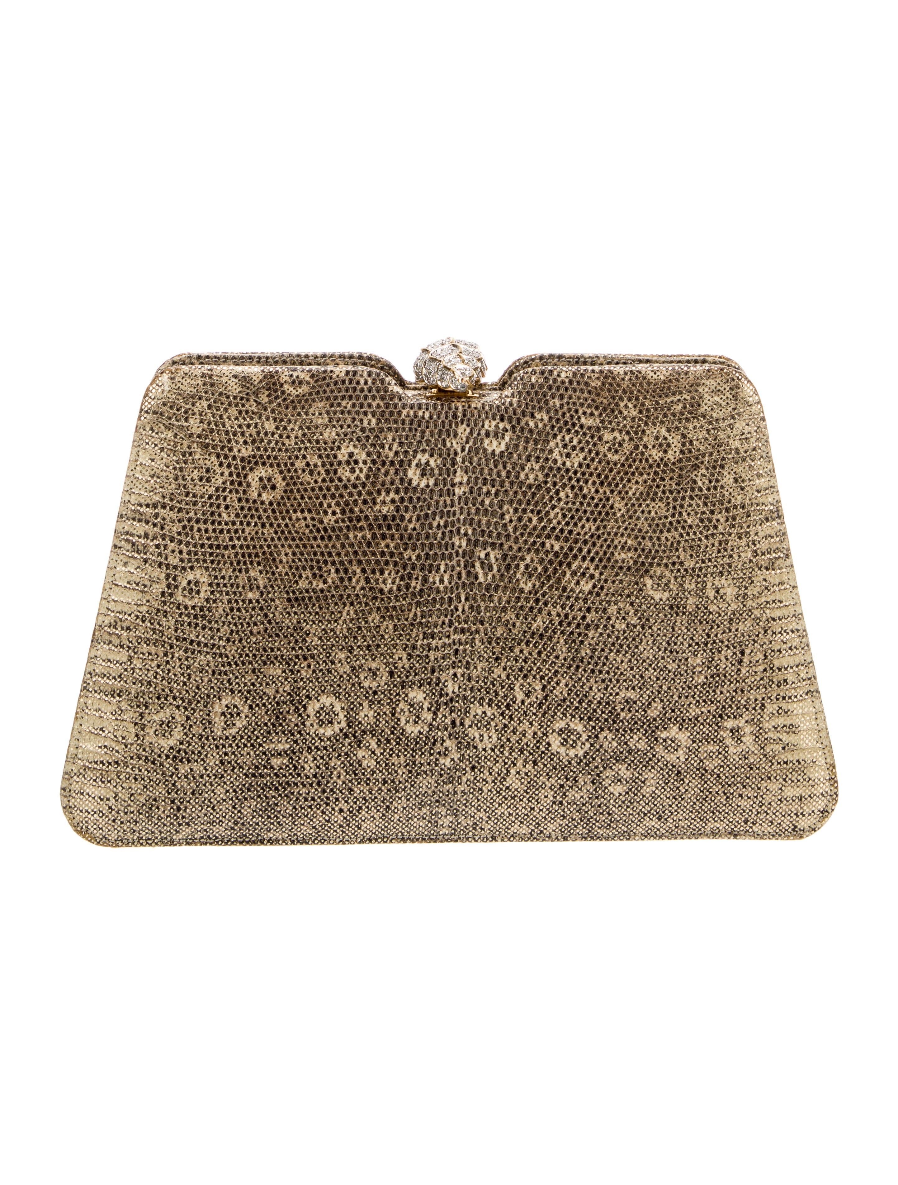 Judith Leiber Crystal Embellished Evening Bag - White Evening Bags ...