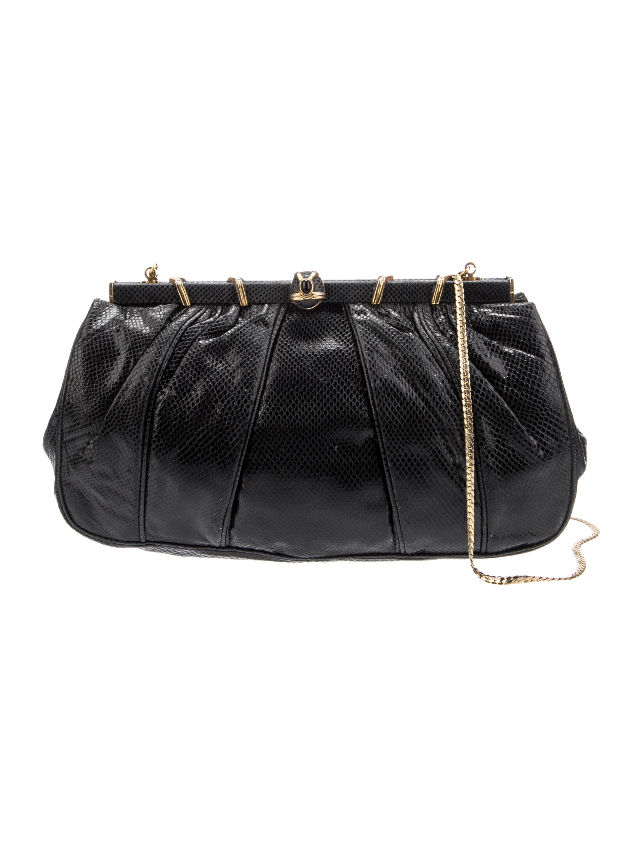 Manolo Blahnik Ostrich Feather Evening Bag - Black Evening Bags ...