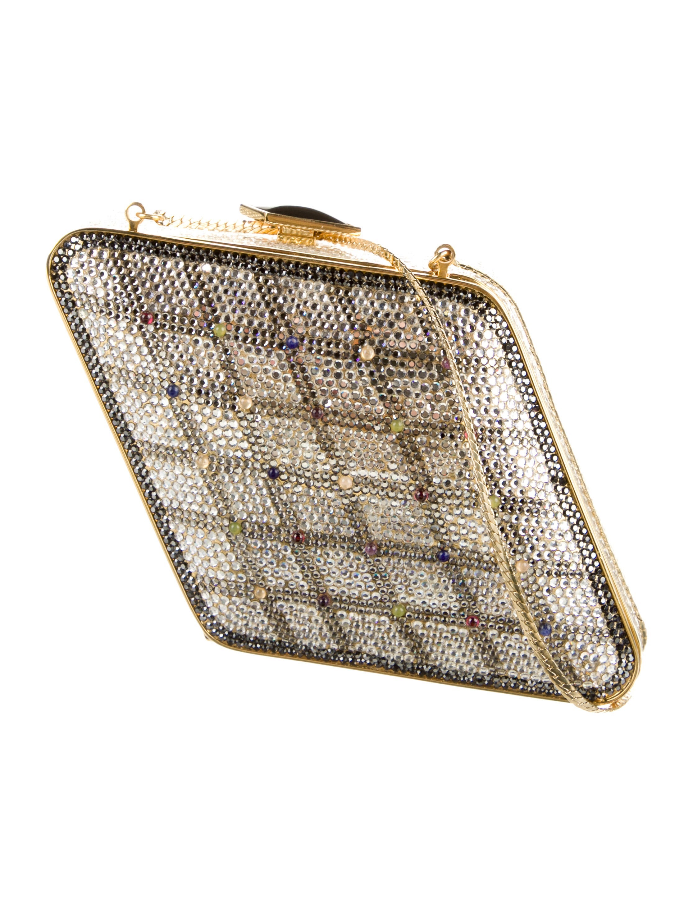 Manolo Blahnik Ostrich Feather Evening Bag - Black Evening Bags ...