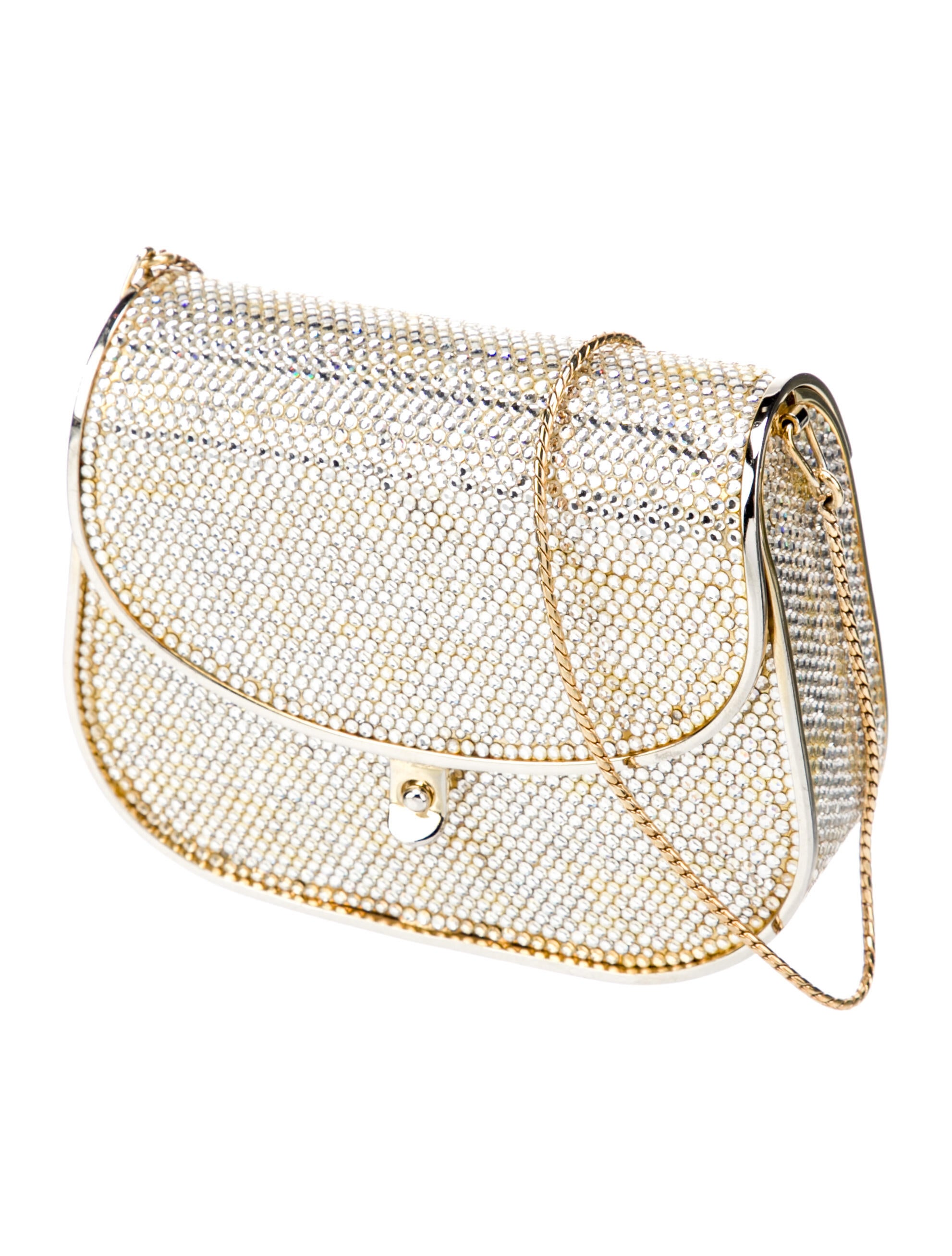 Judith Leiber Crystal Evening Bag - Gold Evening Bags, Handbags ...
