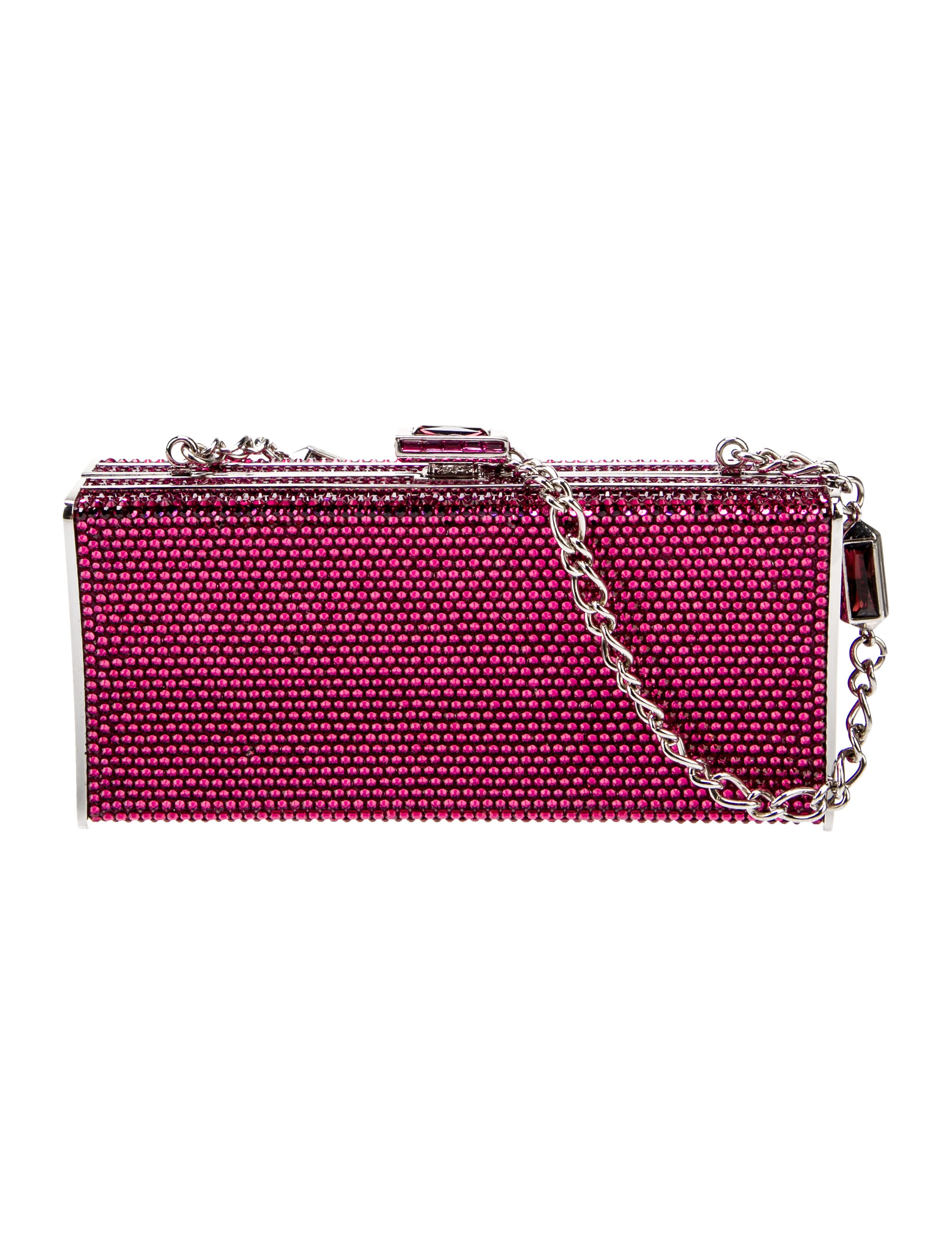 Judith Leiber Crystal Embellished Metal Evening Bag - Blue Evening Bags ...