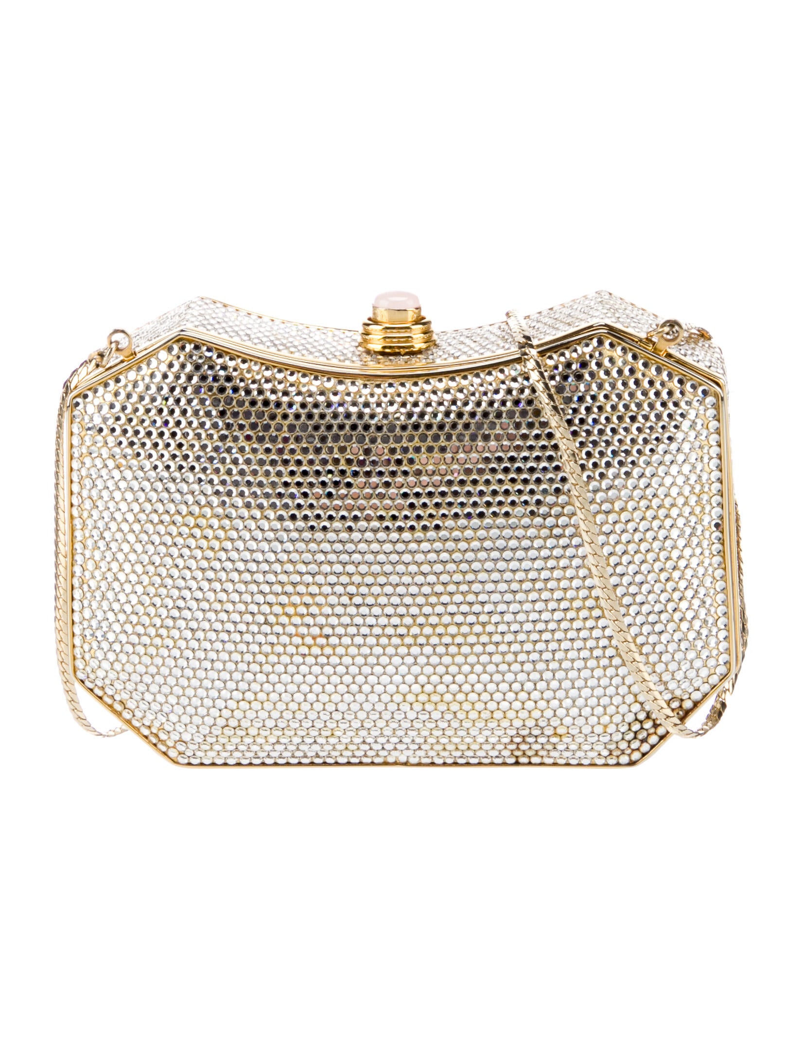 Judith Leiber Crystal Evening Bag - Metallic Evening Bags, Handbags ...