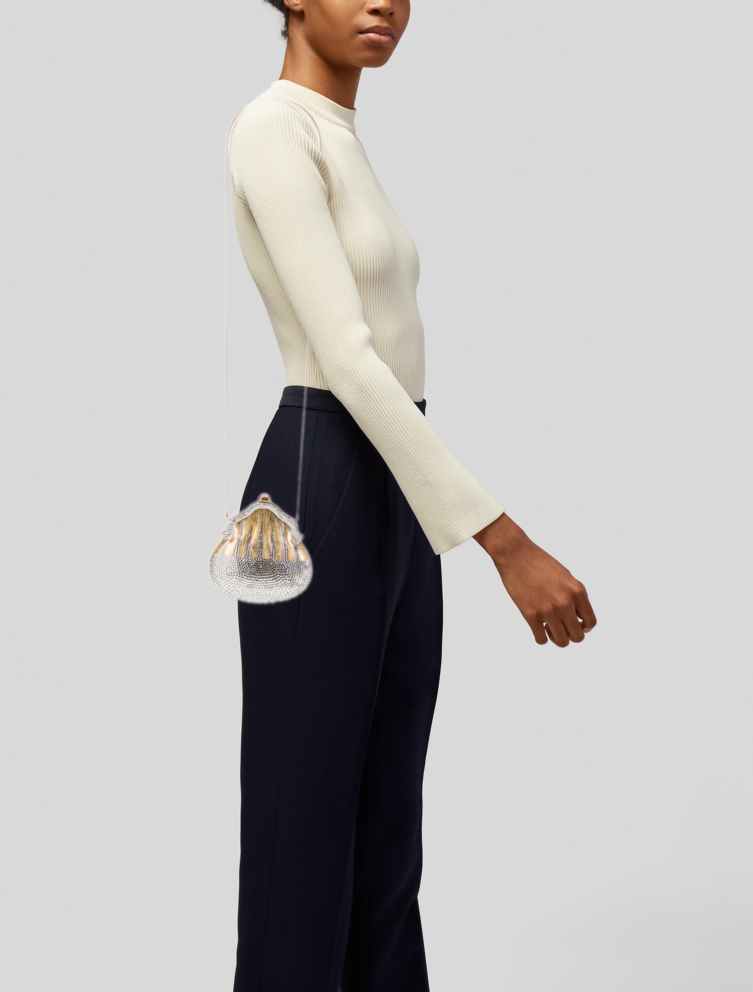 Judith Leiber Crystal Evening Bag - Silver Evening Bags, Handbags ...