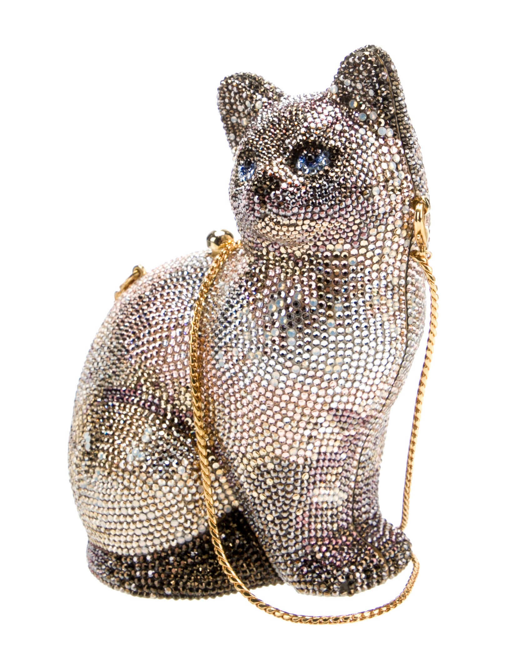 Judith Leiber Siamese Cat Minaudière - Pink Crossbody Bags, Handbags ...