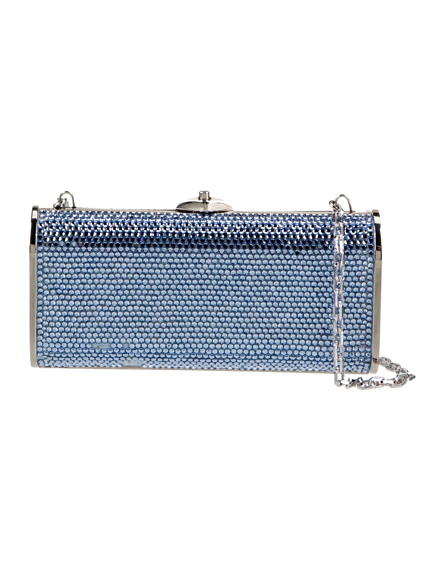 Judith Leiber Crystal Embellished Evening Bag - Silver Evening Bags ...