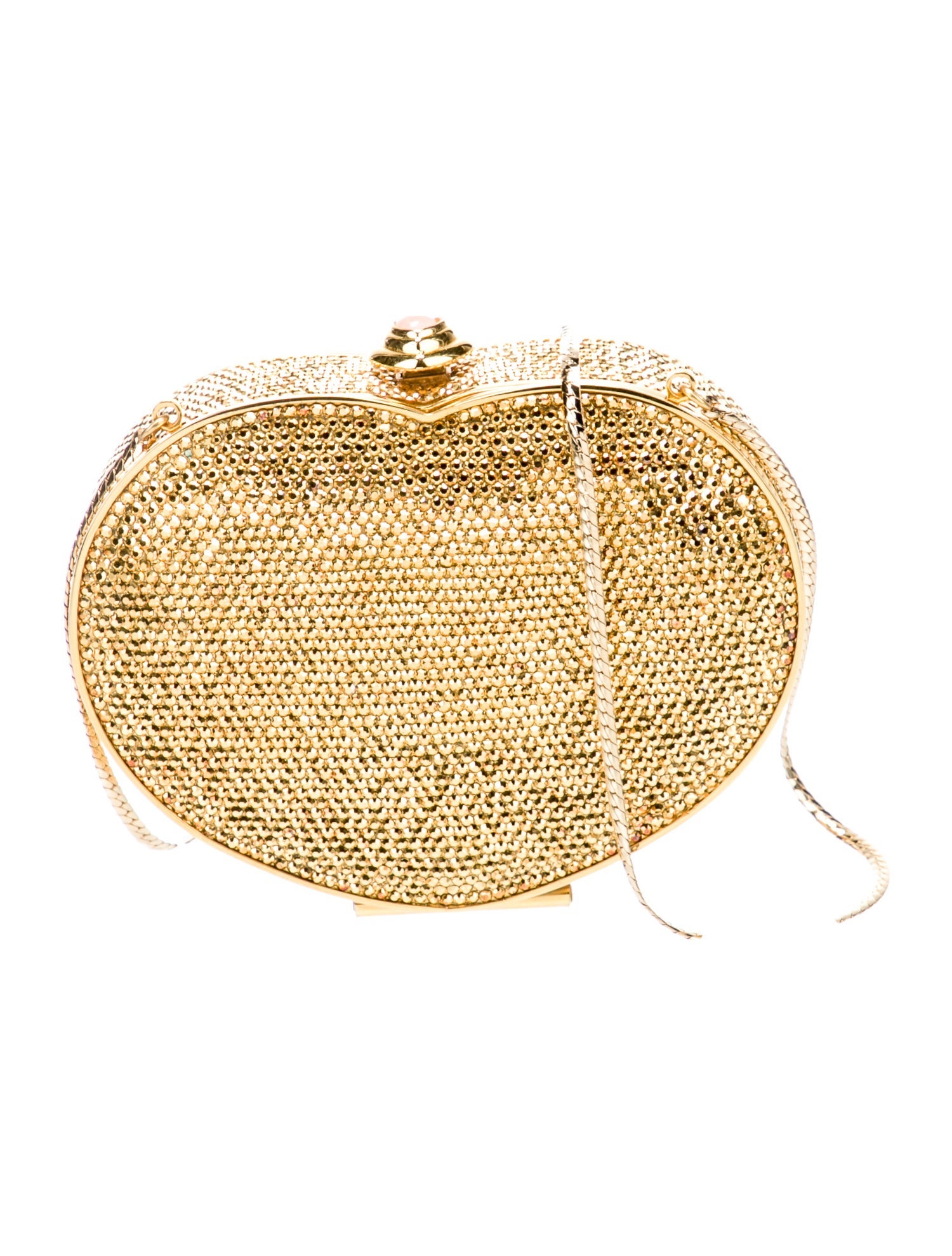 Judith Leiber Crystal Embellished Clutch - Silver Evening Bags ...