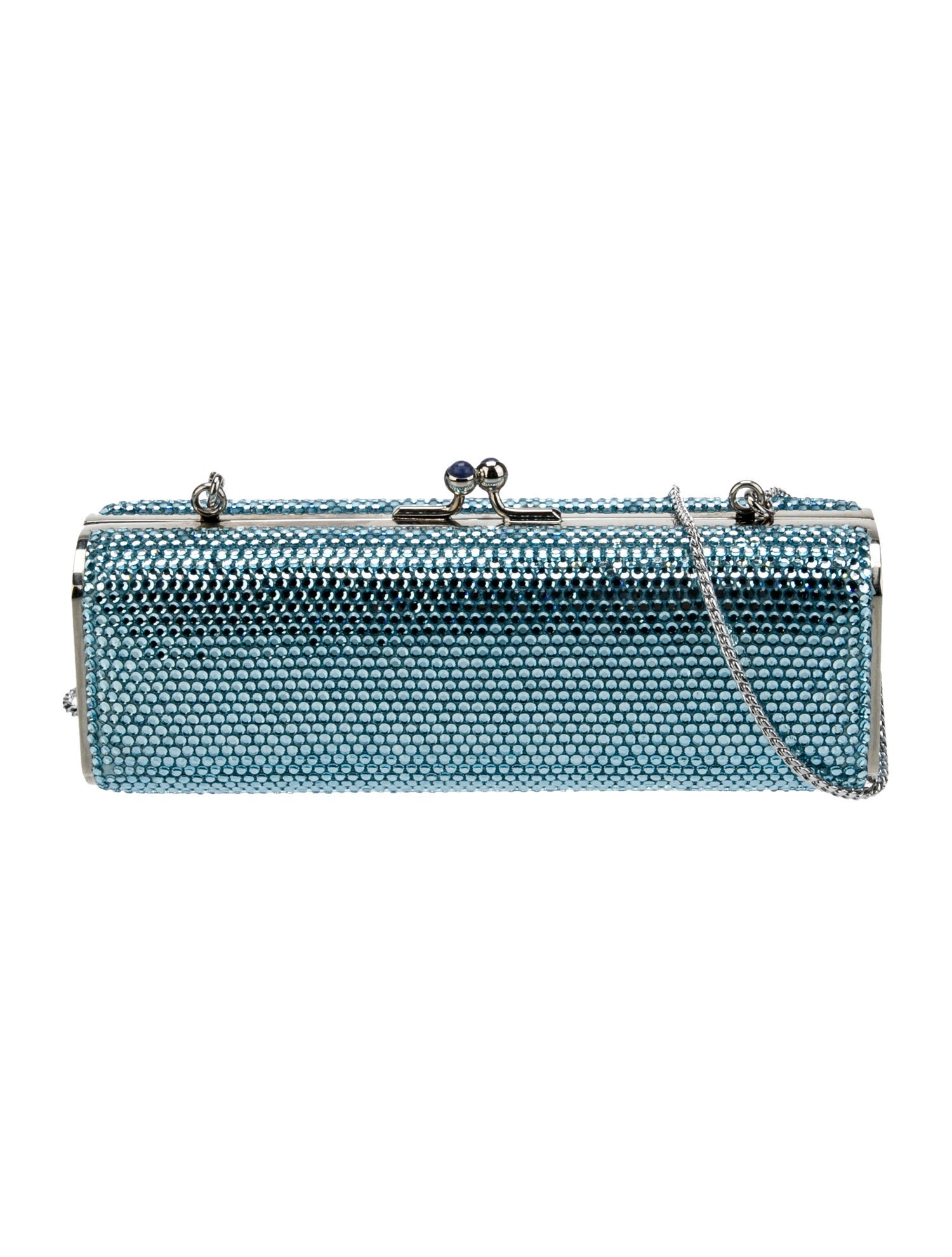 Judith Leiber Crystal-Embellished Evening Bag - Blue Evening Bags ...