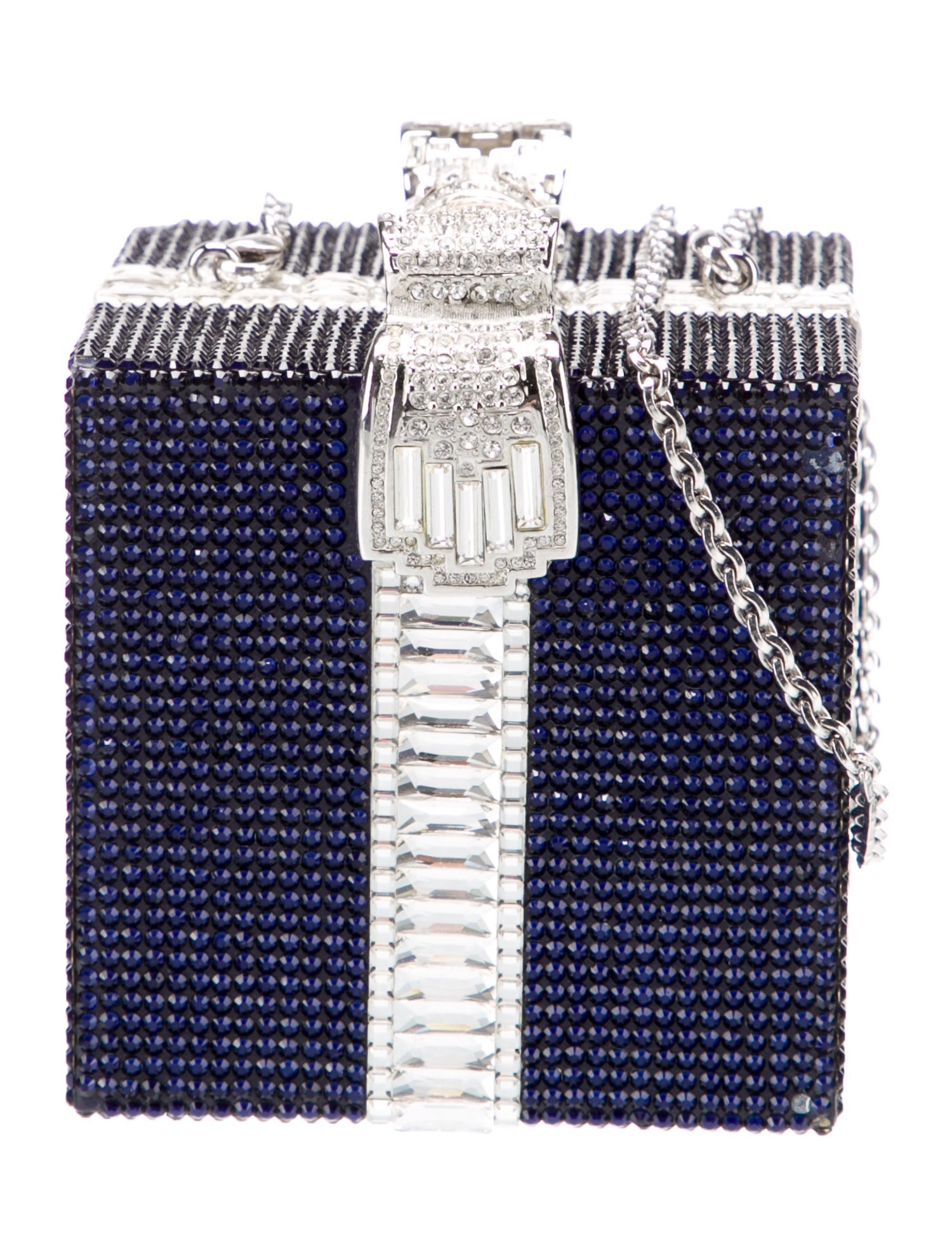 Judith Leiber Cat Crystal Evening Bag - Black Evening Bags, Handbags ...