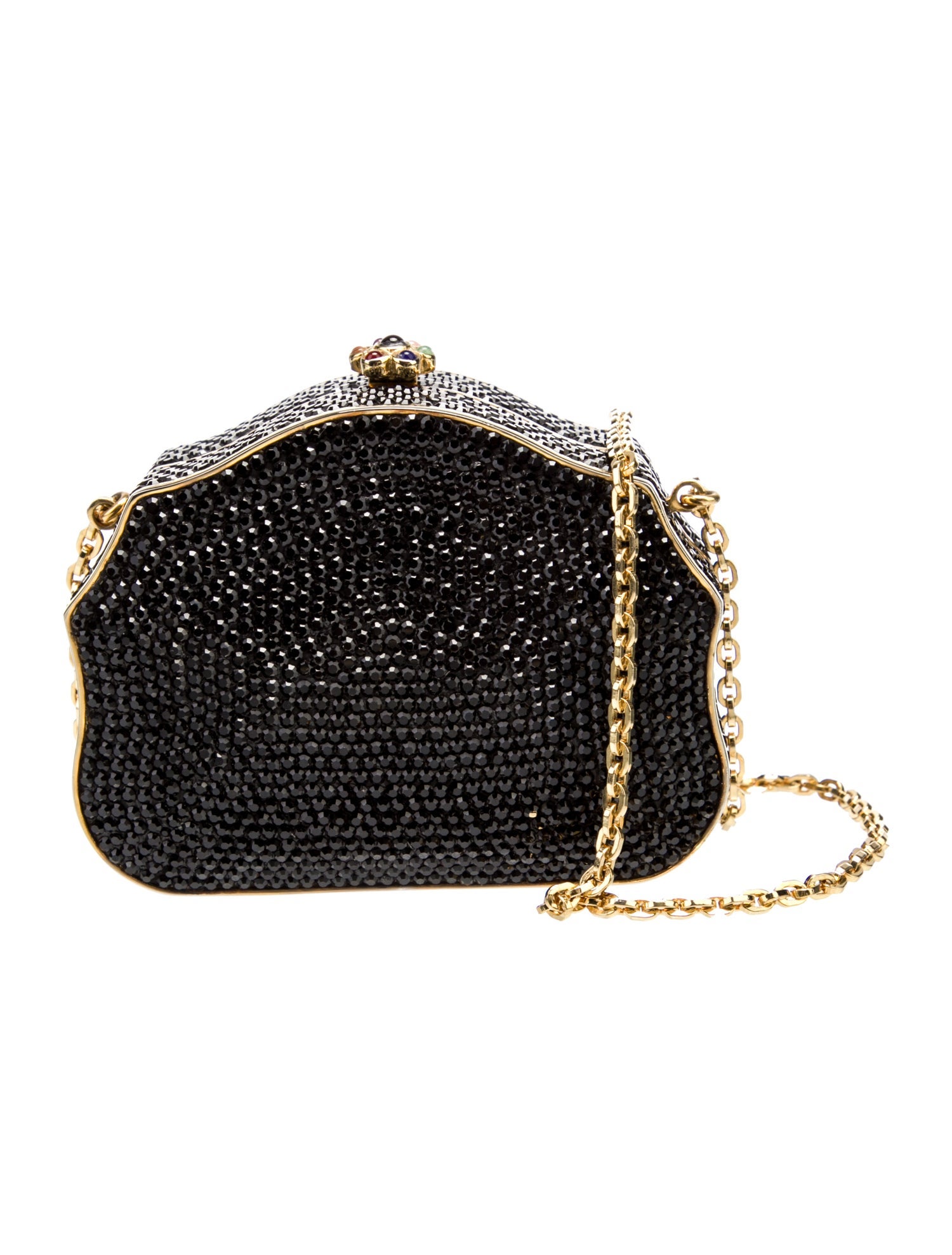 Judith Leiber Crystal - Black Mini Bags, Handbags - JUD65641 | The RealReal