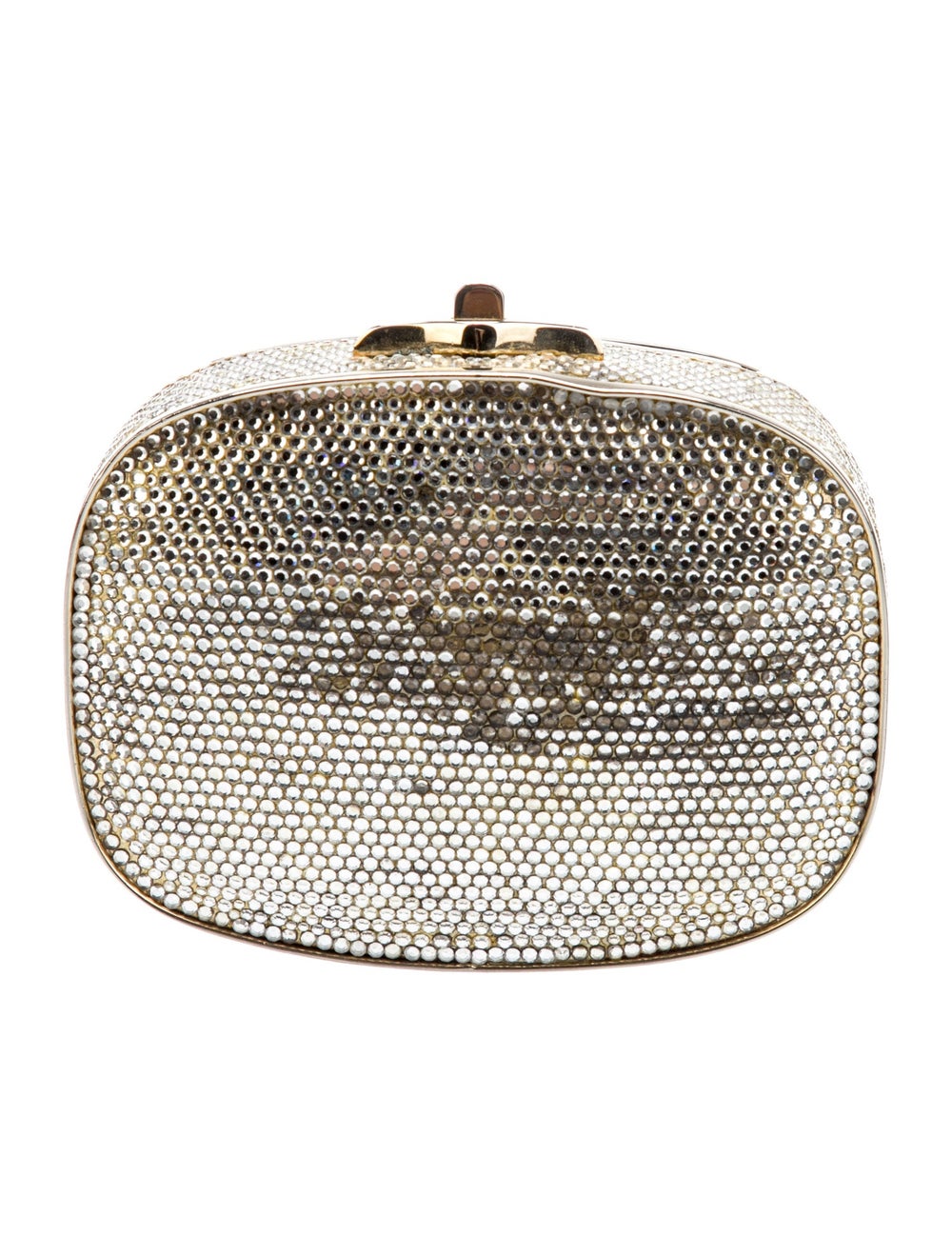 Judith Leiber Floral Embellished Evening Bag - White Evening Bags ...
