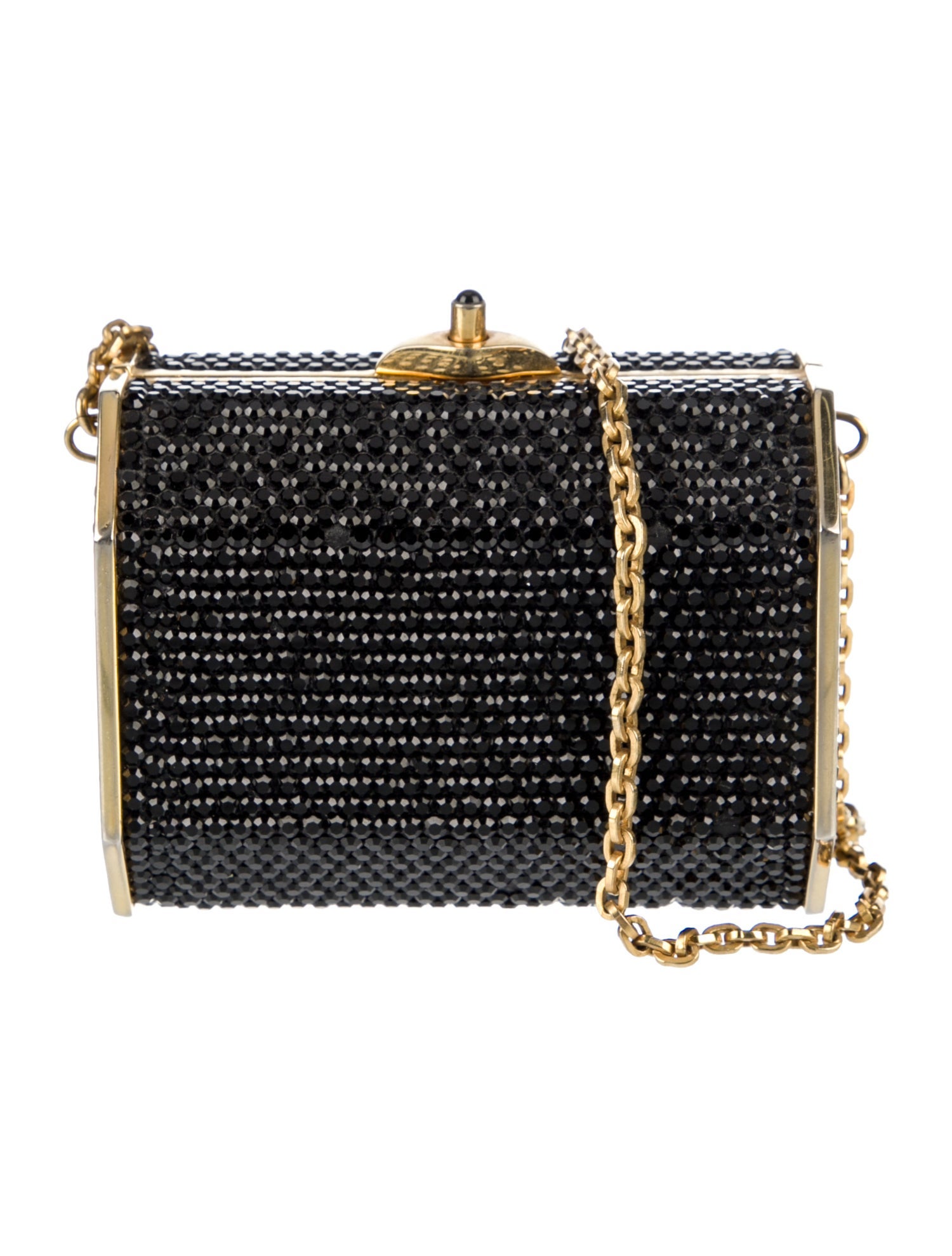 Judith Leiber Crystal-Embellished Mini Bag - Black Mini Bags, Handbags ...