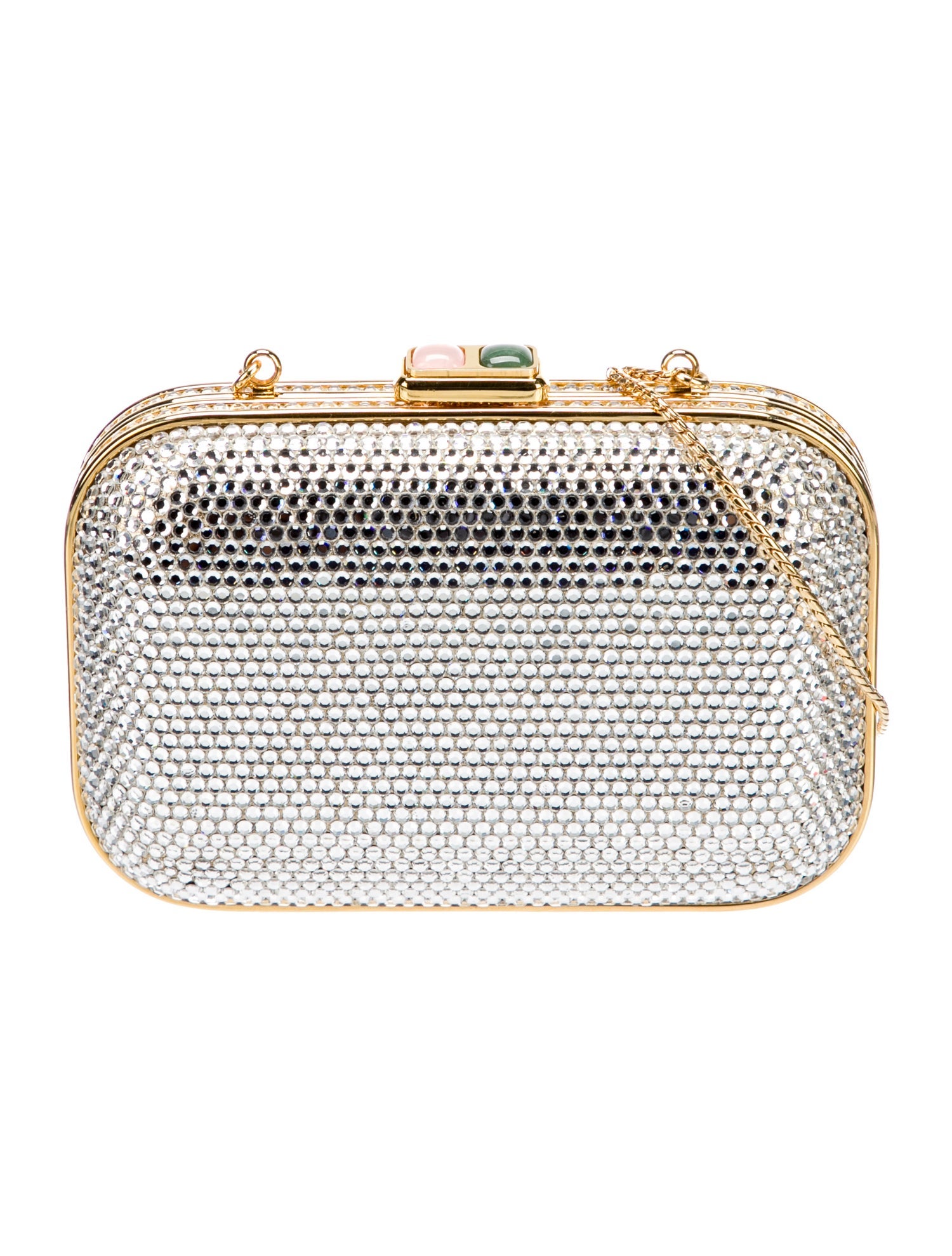 Judith Leiber Embellished Patterned Clucth - Red Evening Bags, Handbags ...