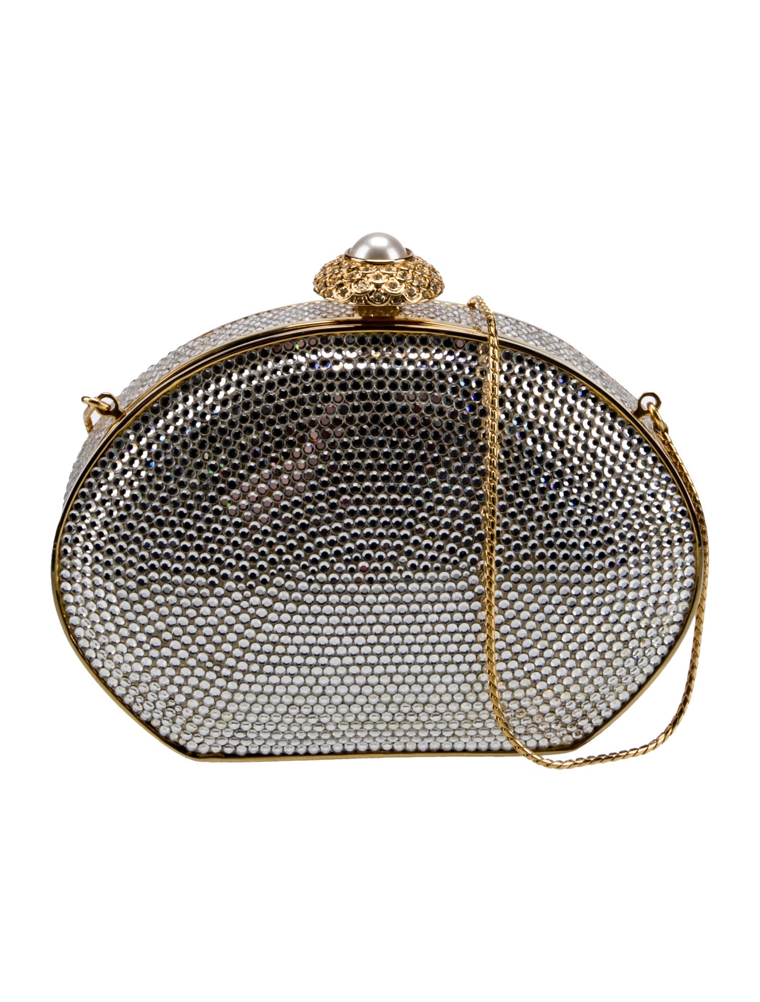 Judith Leiber Embellished Patterned Clucth - Red Evening Bags, Handbags ...