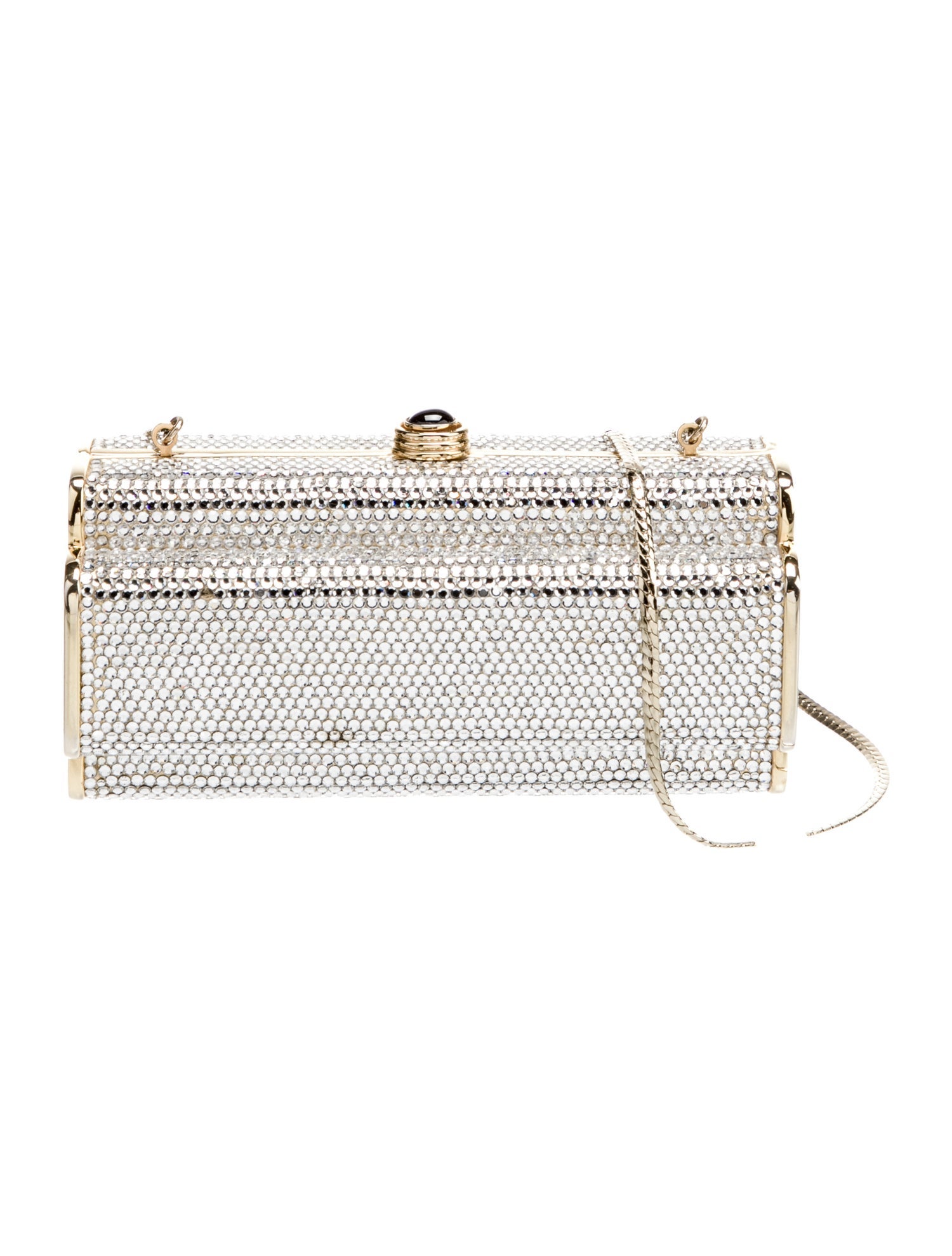 Judith Leiber Crystal Embellished Evening Bag - Silver Evening Bags ...