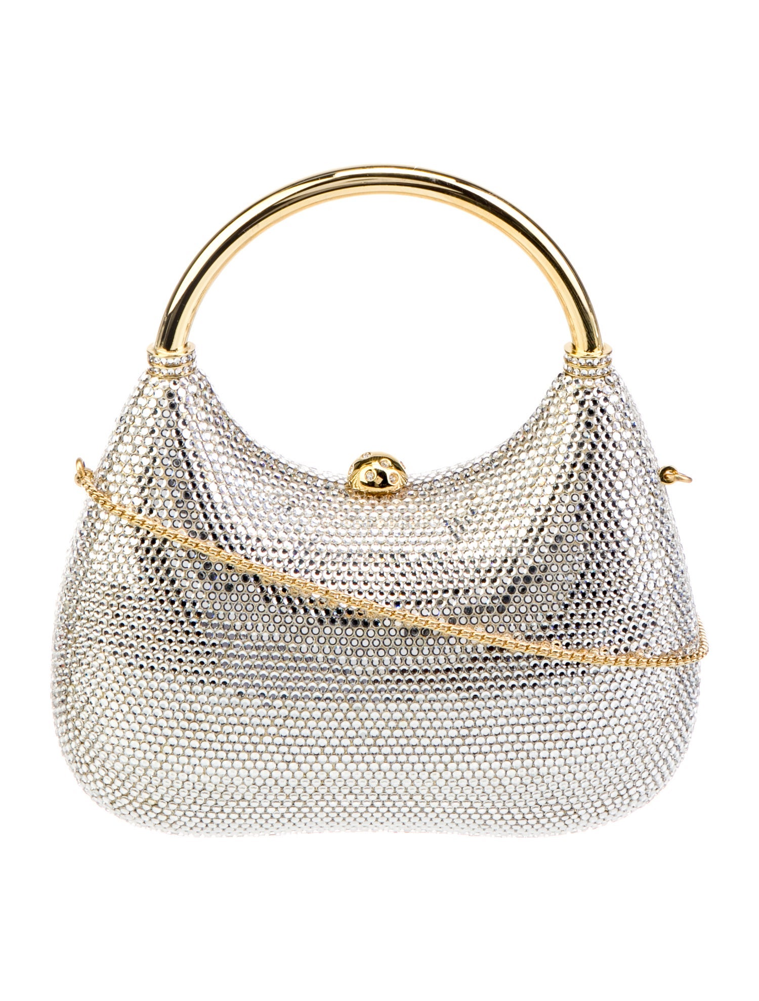 Judith Leiber Crystal Embellished Evening Bag - Silver Evening Bags ...
