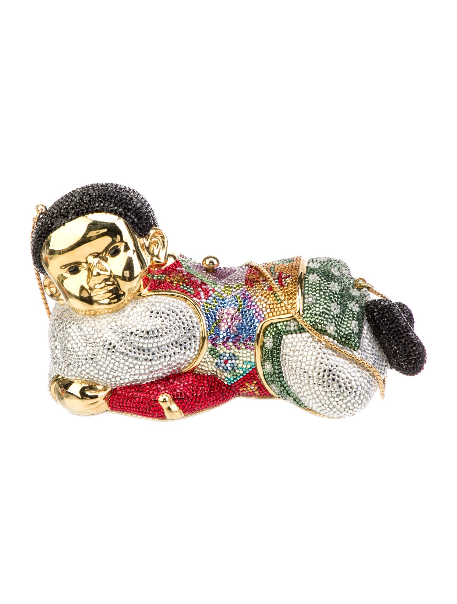 Judith Leiber Cat Crystal Evening Bag - Black Evening Bags, Handbags ...