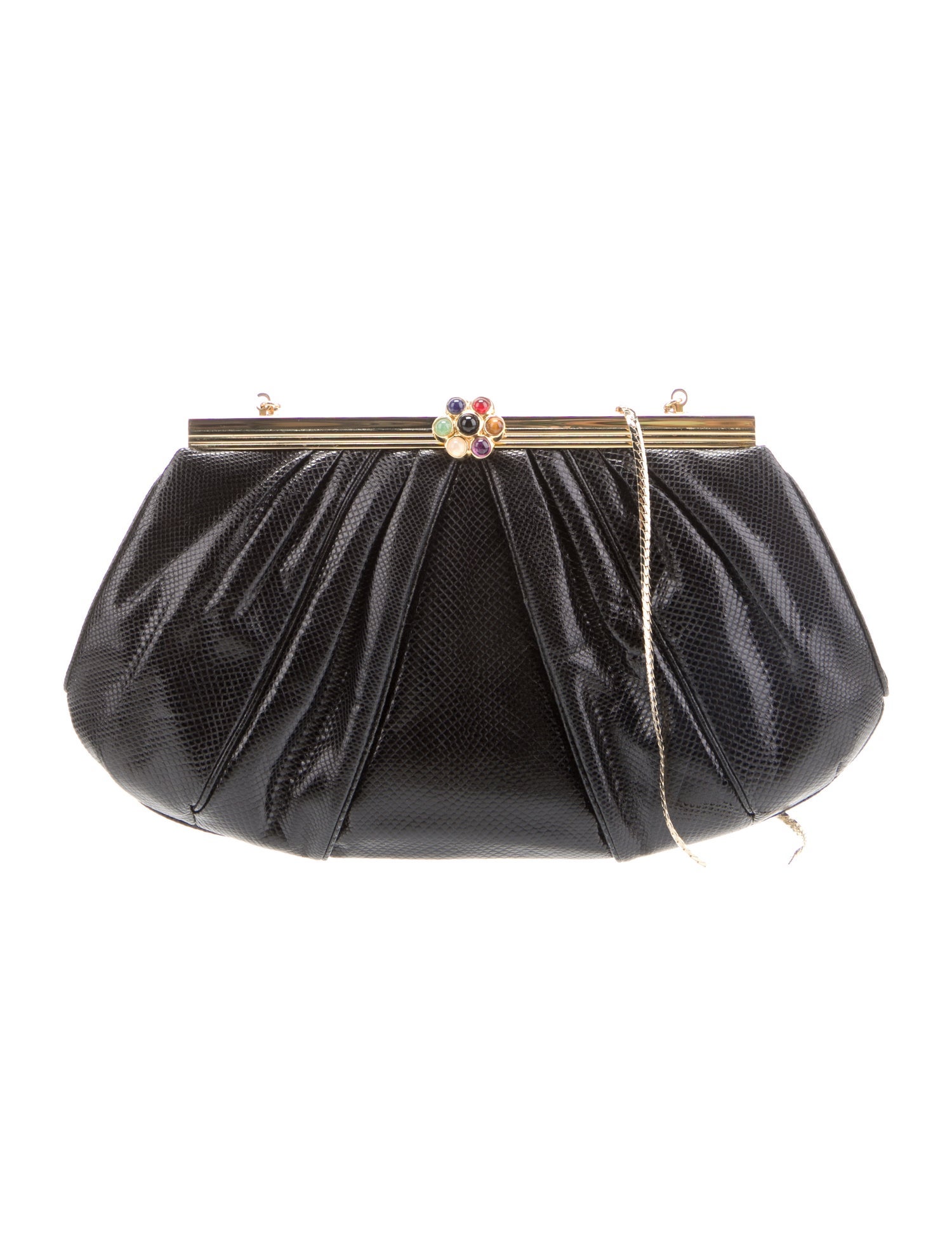 Judith Leiber Snakeskin Crossbody Bag - Black Shoulder Bags, Handbags ...