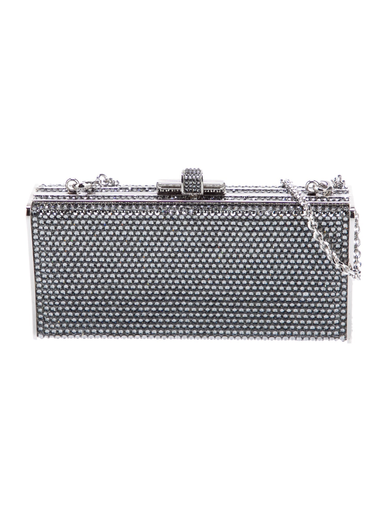 Judith Leiber Crystal Embellished Evening Bag - Silver Evening Bags ...