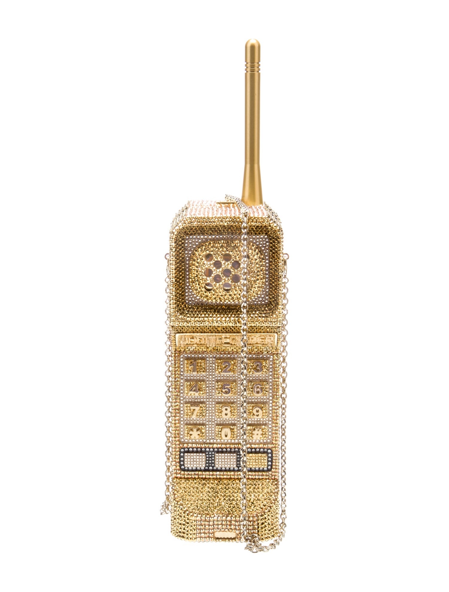 Judith Leiber Collector's Edition Call Me Brick Phone - Gold Evening ...