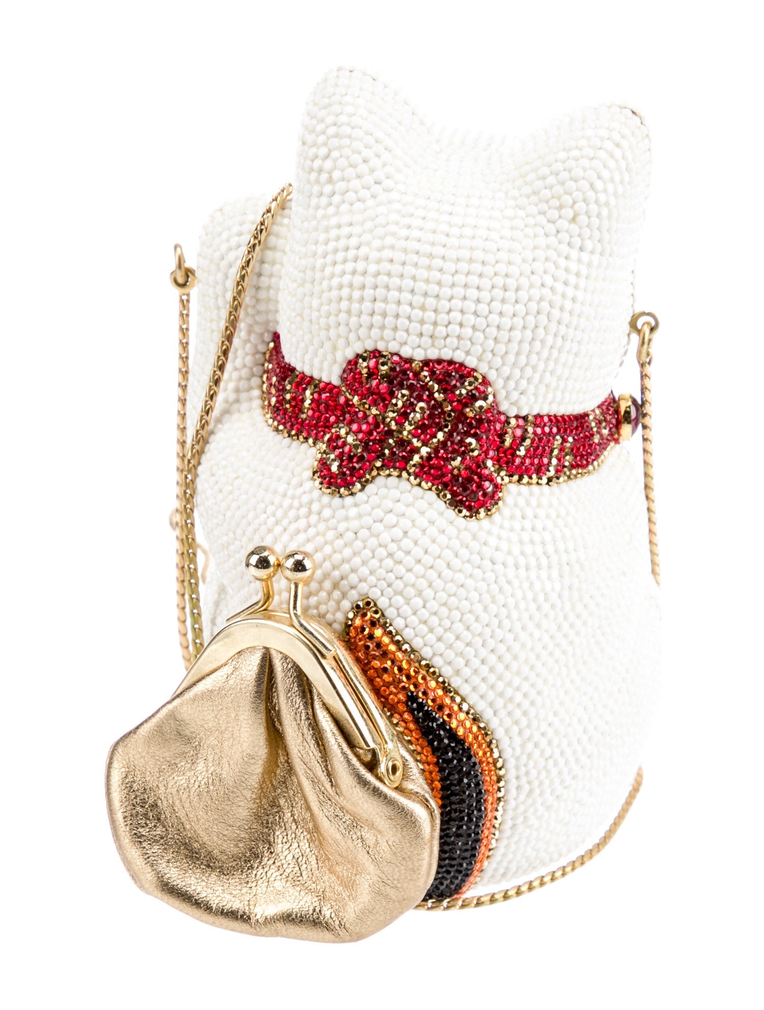 Judith Leiber Crystal Clutch Bag - White Clutches, Handbags - JUD67867 ...