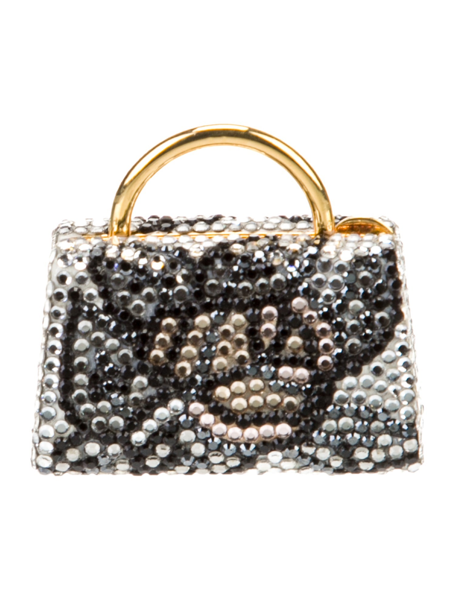 Judith Leiber Crystal Evening Bag - Silver Mini Bags, Handbags ...