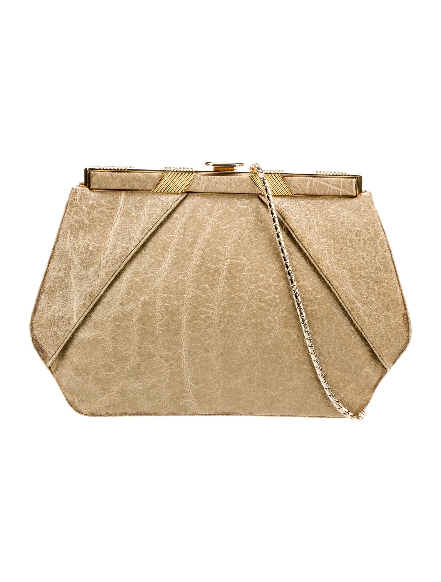 Judith Leiber Leather Evening Bag - Neutrals Crossbody Bags, Handbags ...