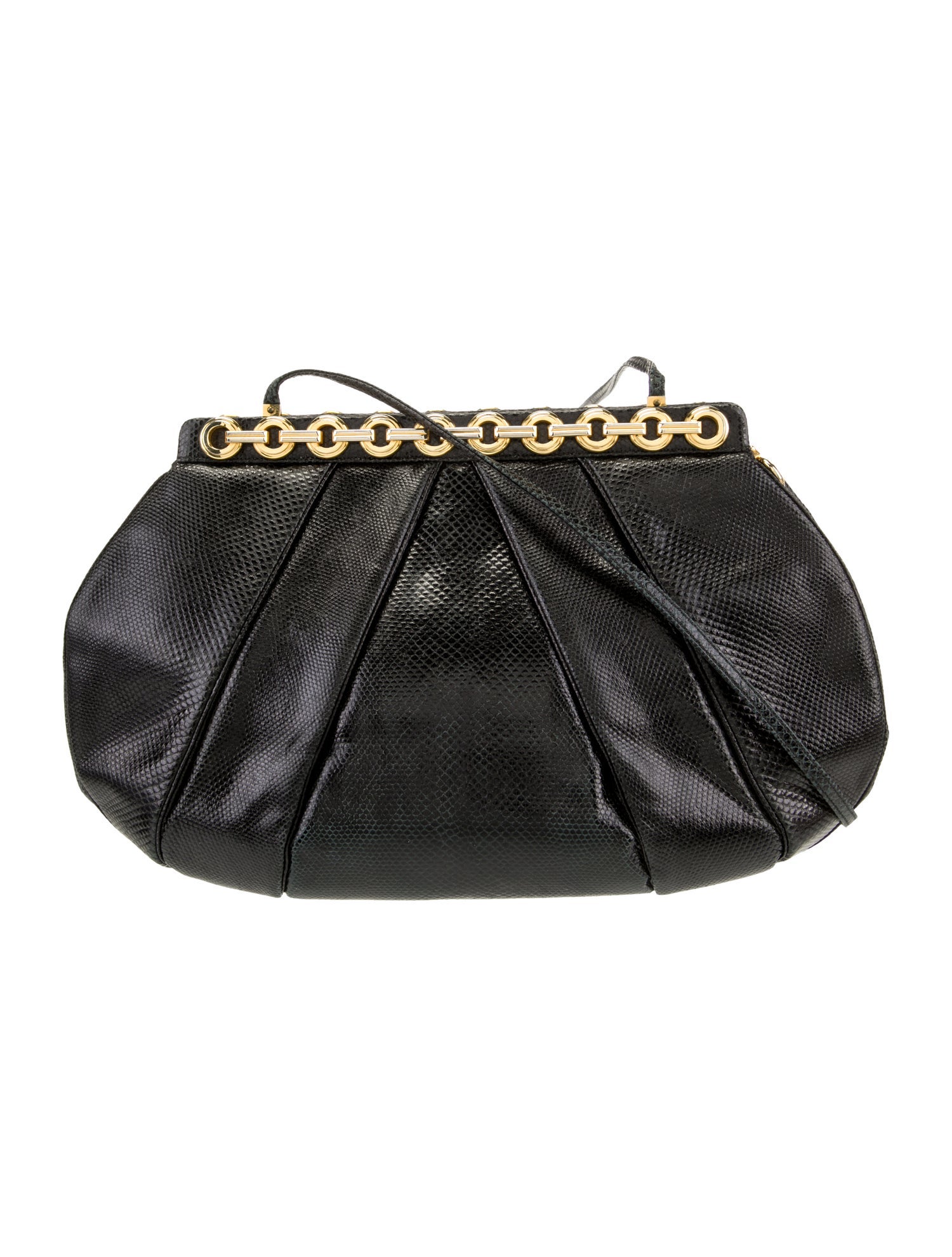 Judith Leiber Lizard Evening Bag - Black Clutches, Handbags - JUD68945 ...