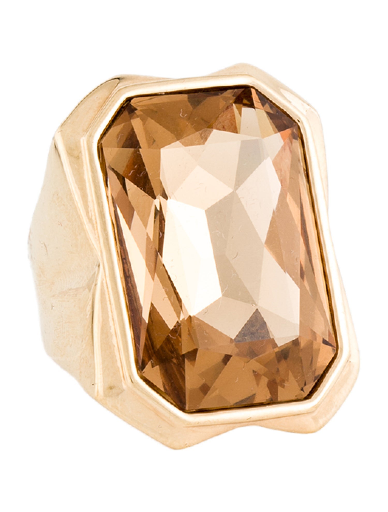 Gump's 18K Aquamarine & Diamond Cocktail Ring - 18K Yellow Gold ...