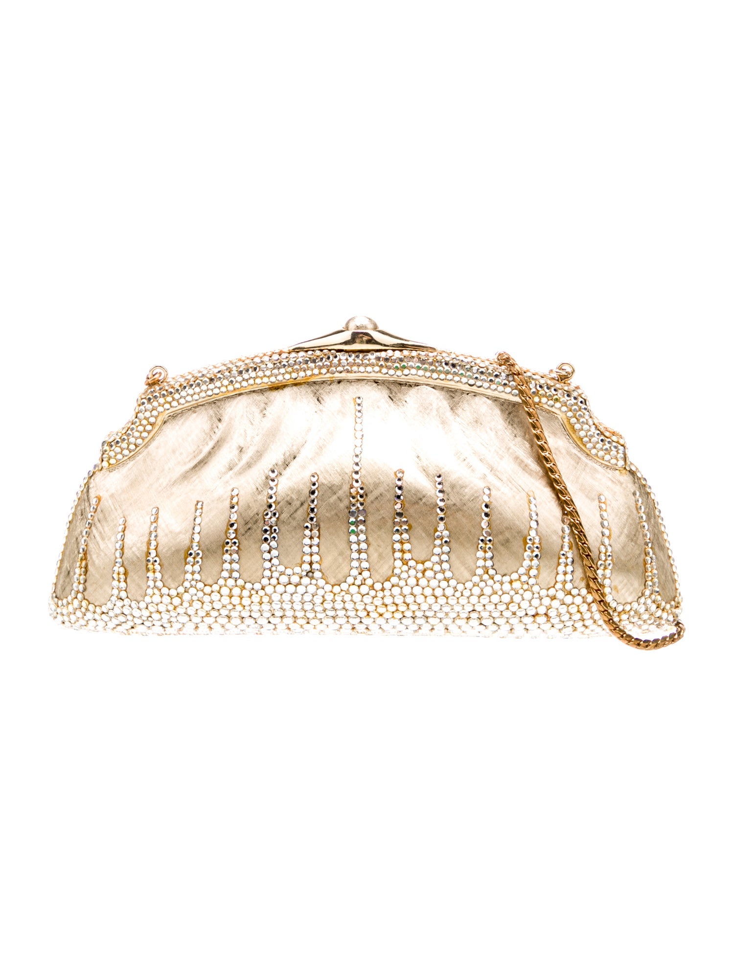 Judith Leiber Metal Evening Bag - Gold Mini Bags, Handbags - JUD69252 ...