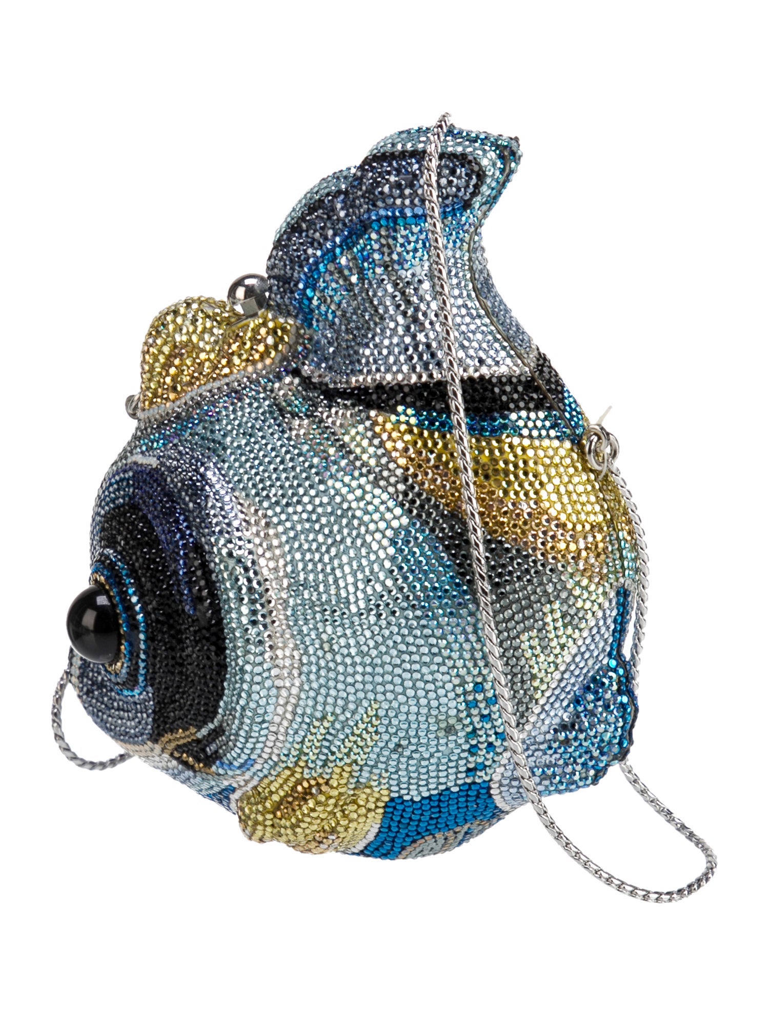 Judith Leiber Crystal Minaudière - Blue Crossbody Bags, Handbags ...