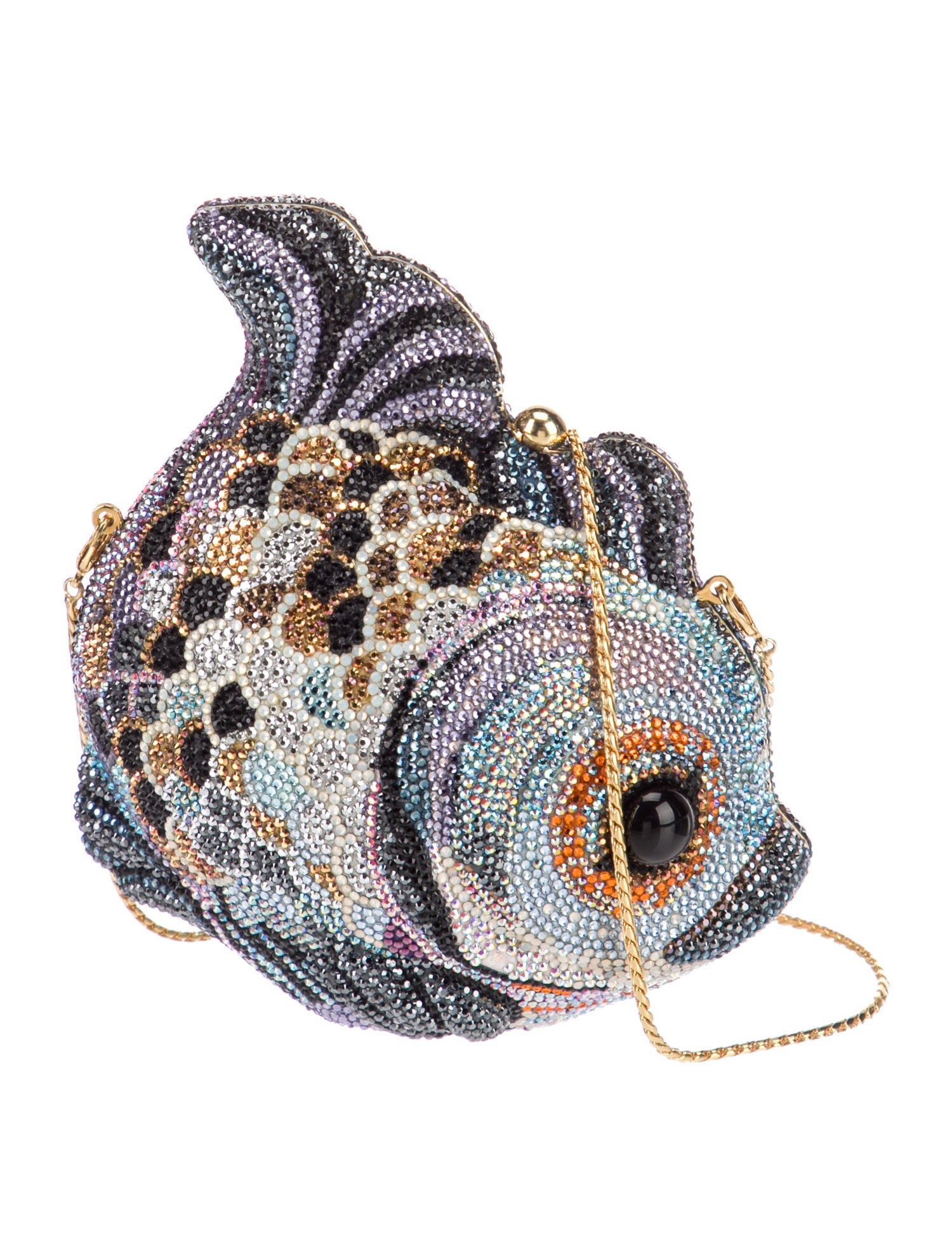 Judith Leiber Crystal Crystal Cat - Black Evening Bags, Handbags ...