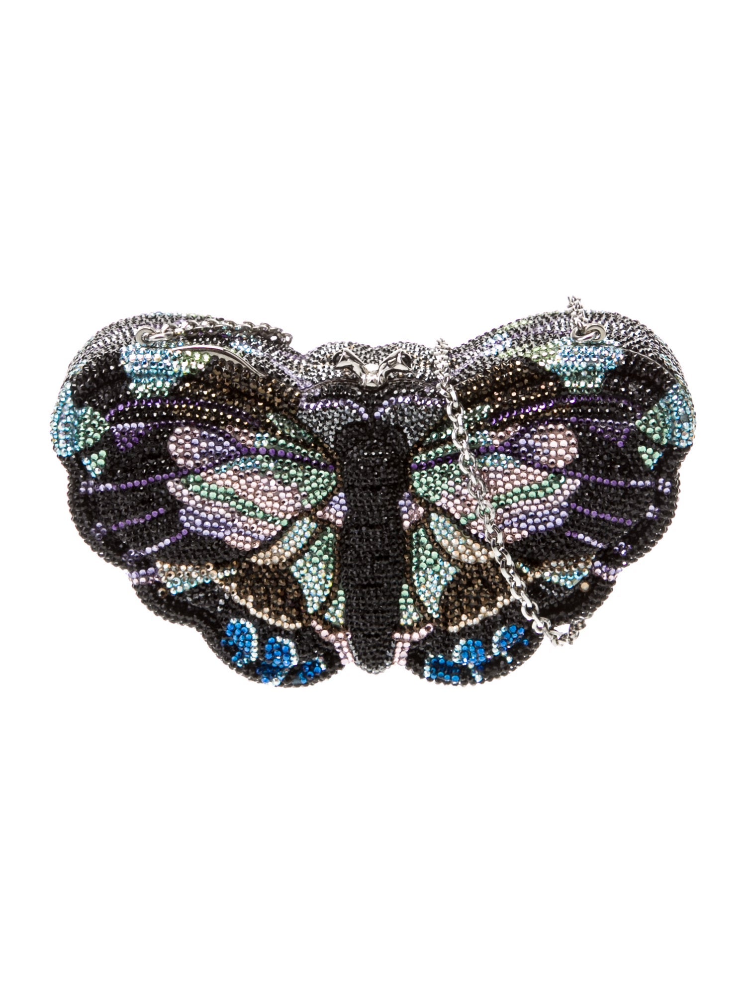 Judith Leiber Crystal Crystal Cat - Black Evening Bags, Handbags ...