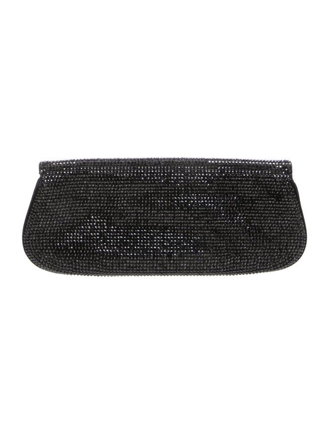 Judith Leiber Crystal Clutch - Black Evening Bags, Handbags - JUD73451 ...