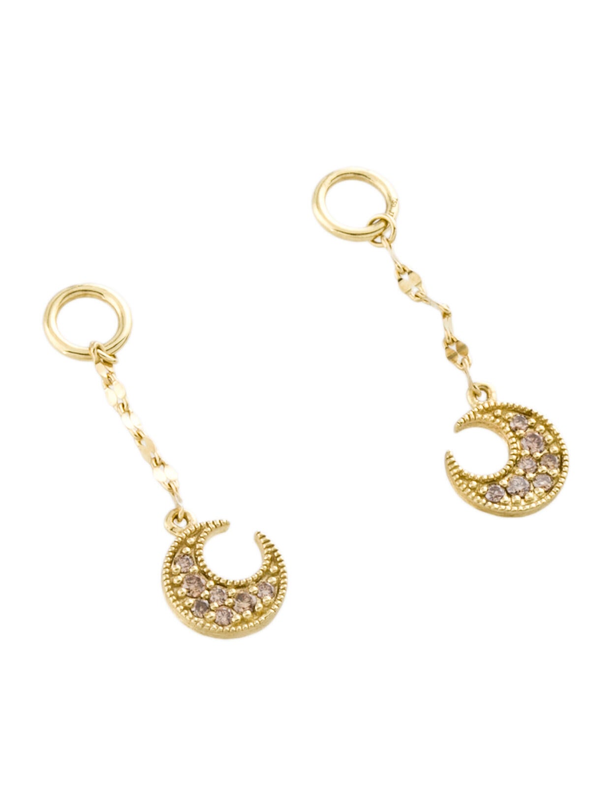 Earrings 14K Diamond Earring Enhancers - Rhodium-Plated 14K White Gold ...