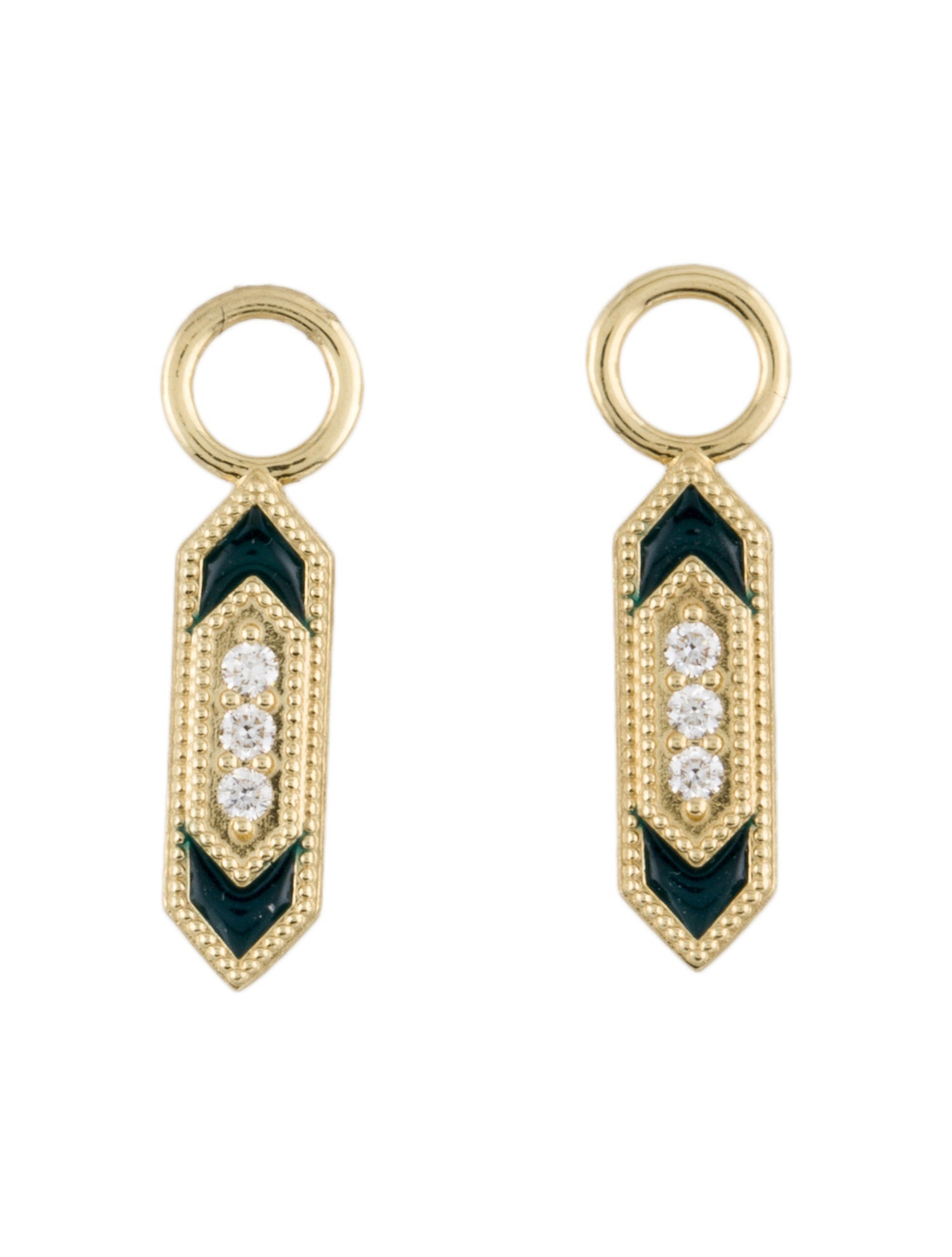 Elizabeth Locke 19K Citrine & Spessartine Garnet Earring Enhancers ...