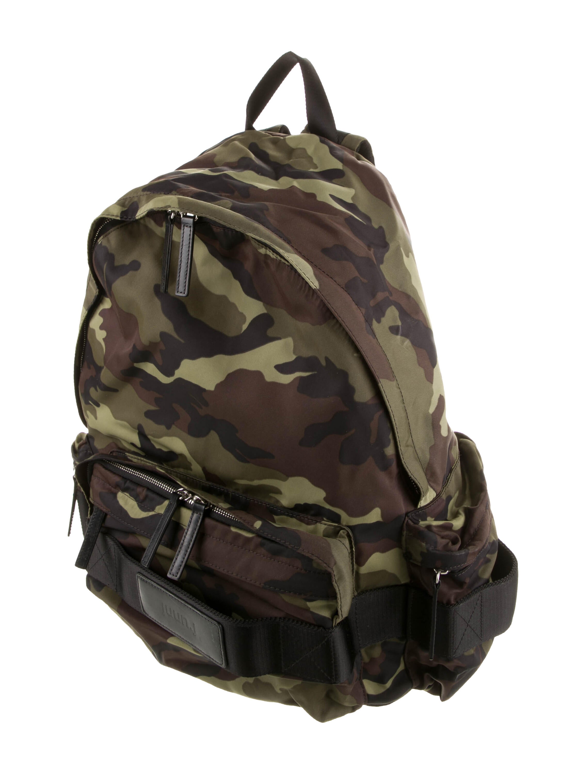 Juun.J Nylon Camo Backpack - Green Backpacks, Bags - JUU20790 | The ...