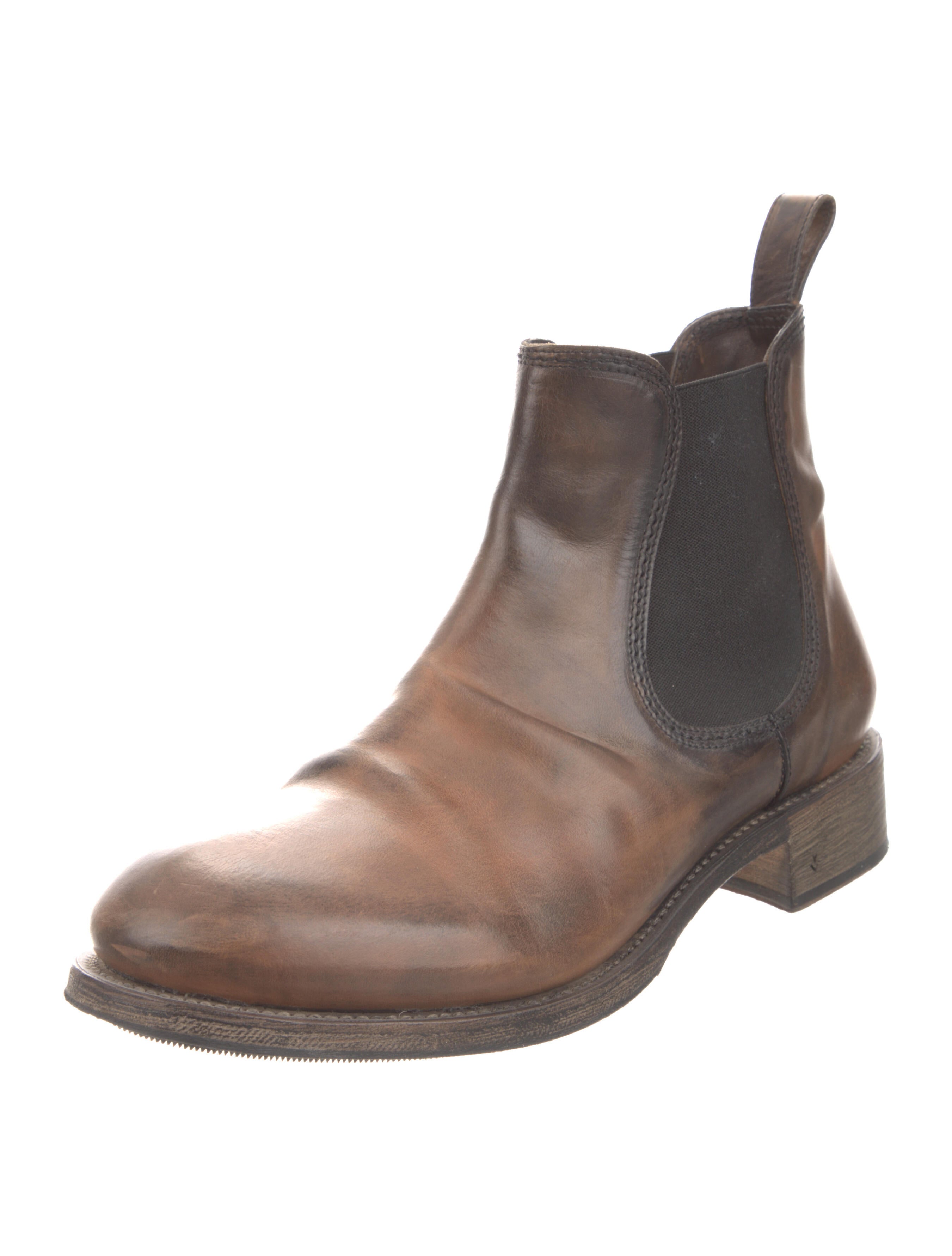 John Varvatos Leather Chelsea Boots - Brown Boots, Shoes - JVA46961 ...