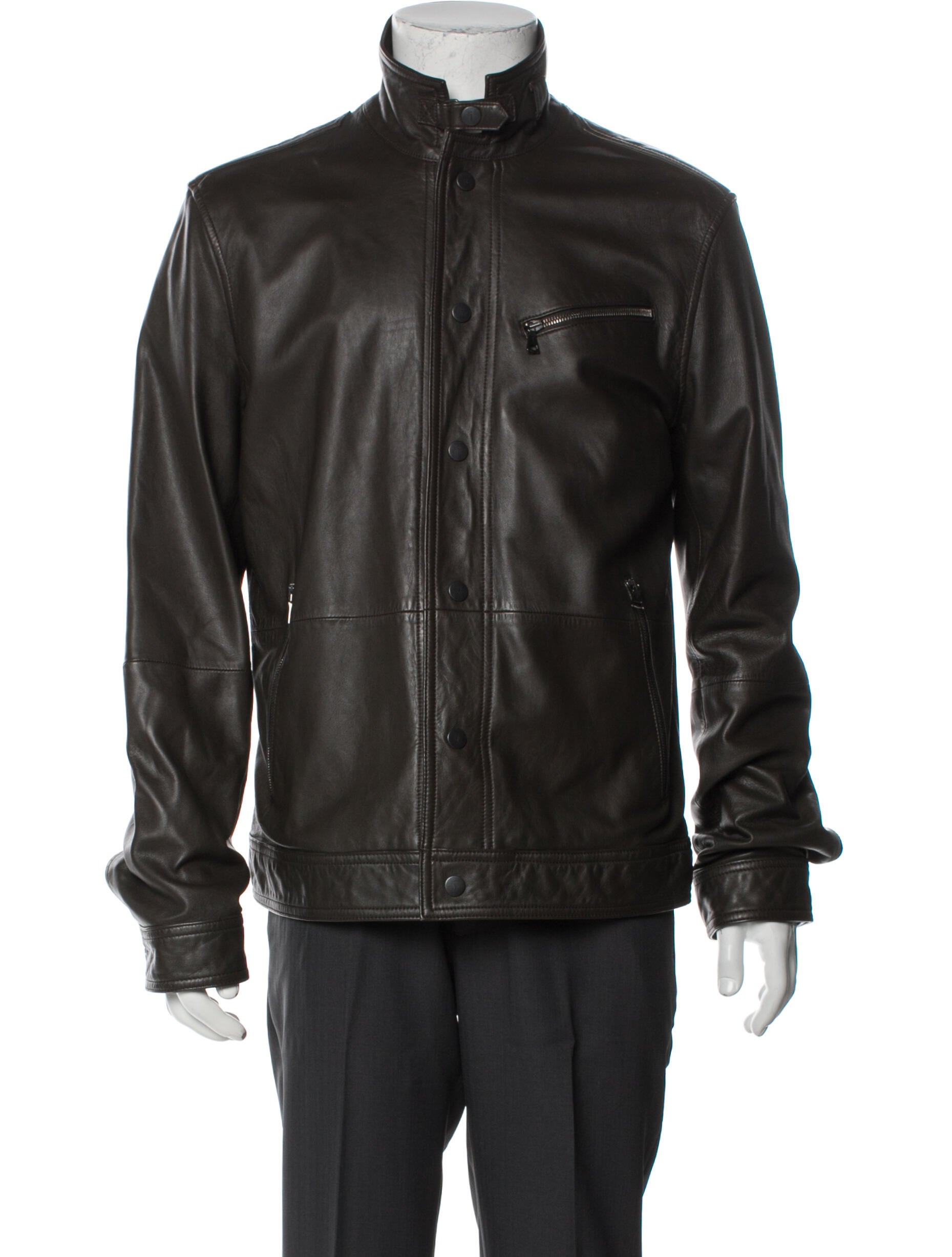 Seraphin Lamb Leather Moto Jacket - Black Outerwear, Clothing ...