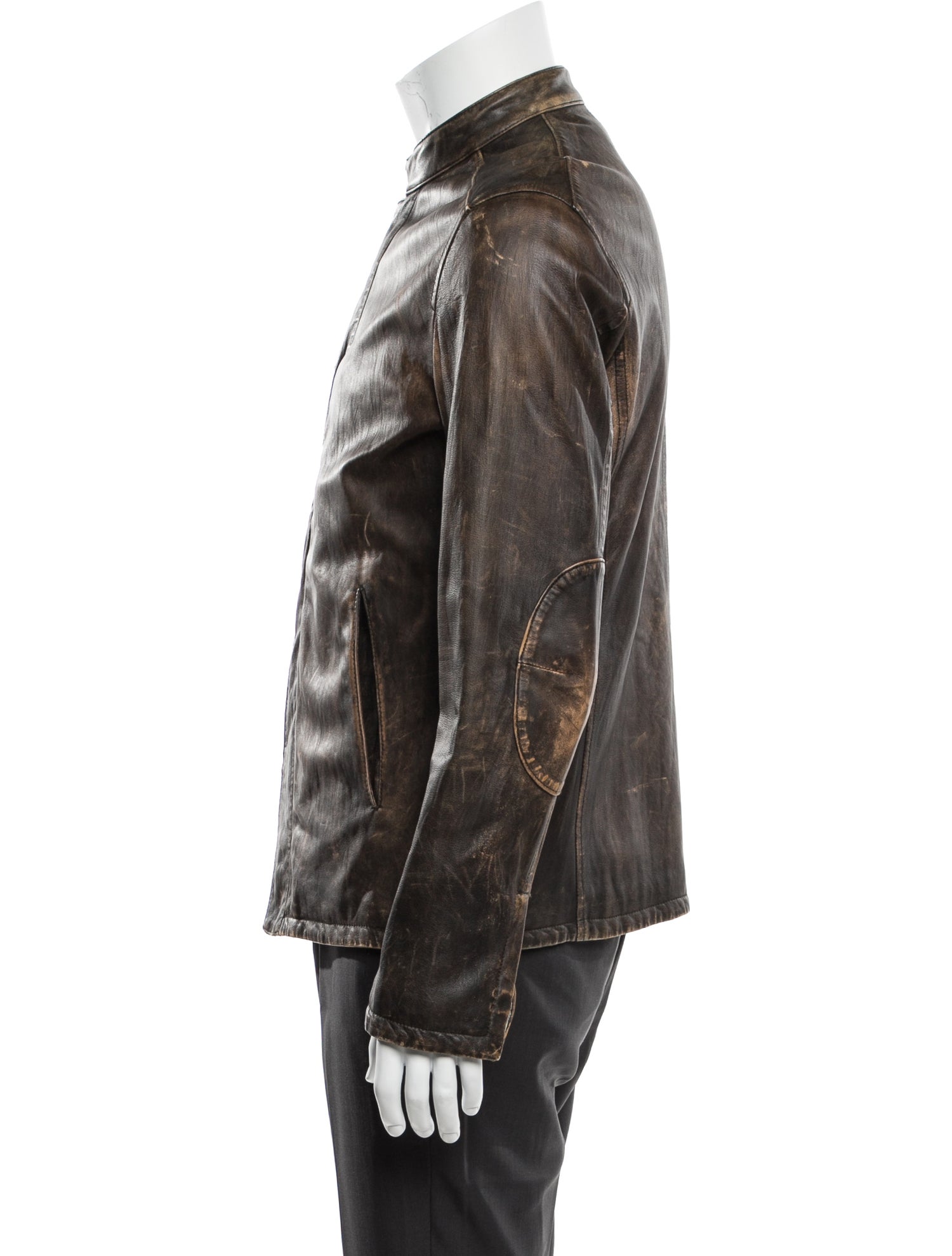 John Varvatos Moto Jacket - Brown Outerwear, Clothing - JVA53590 | The ...