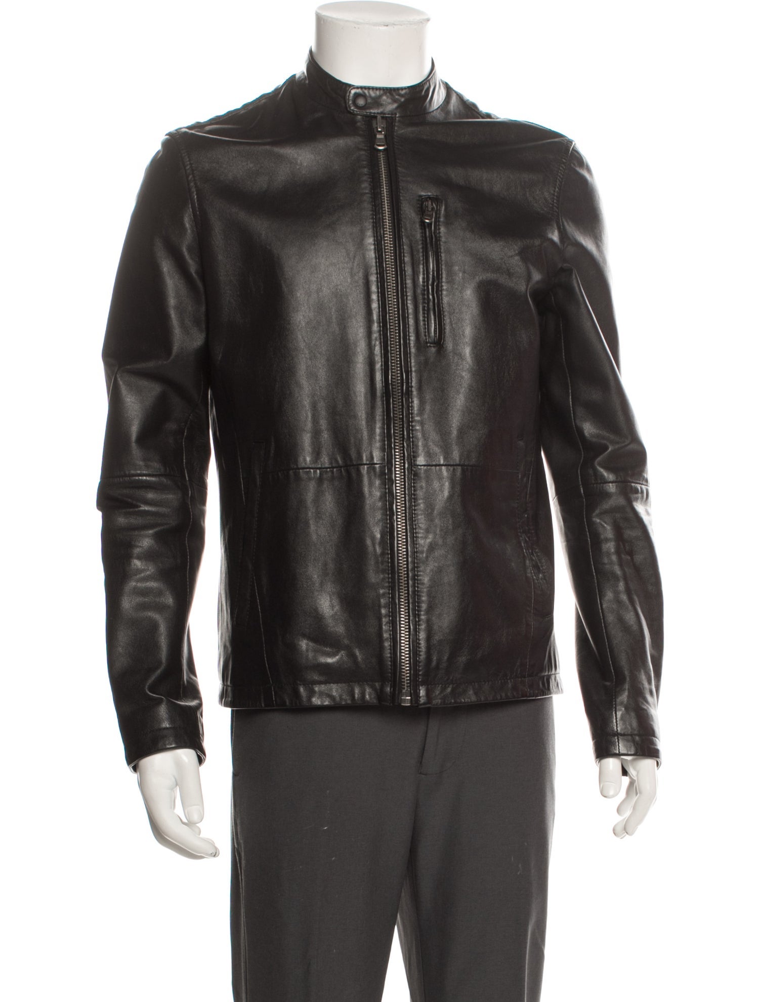 John Varvatos 2018 Leather Moto Jacket - Black Outerwear, Clothing ...