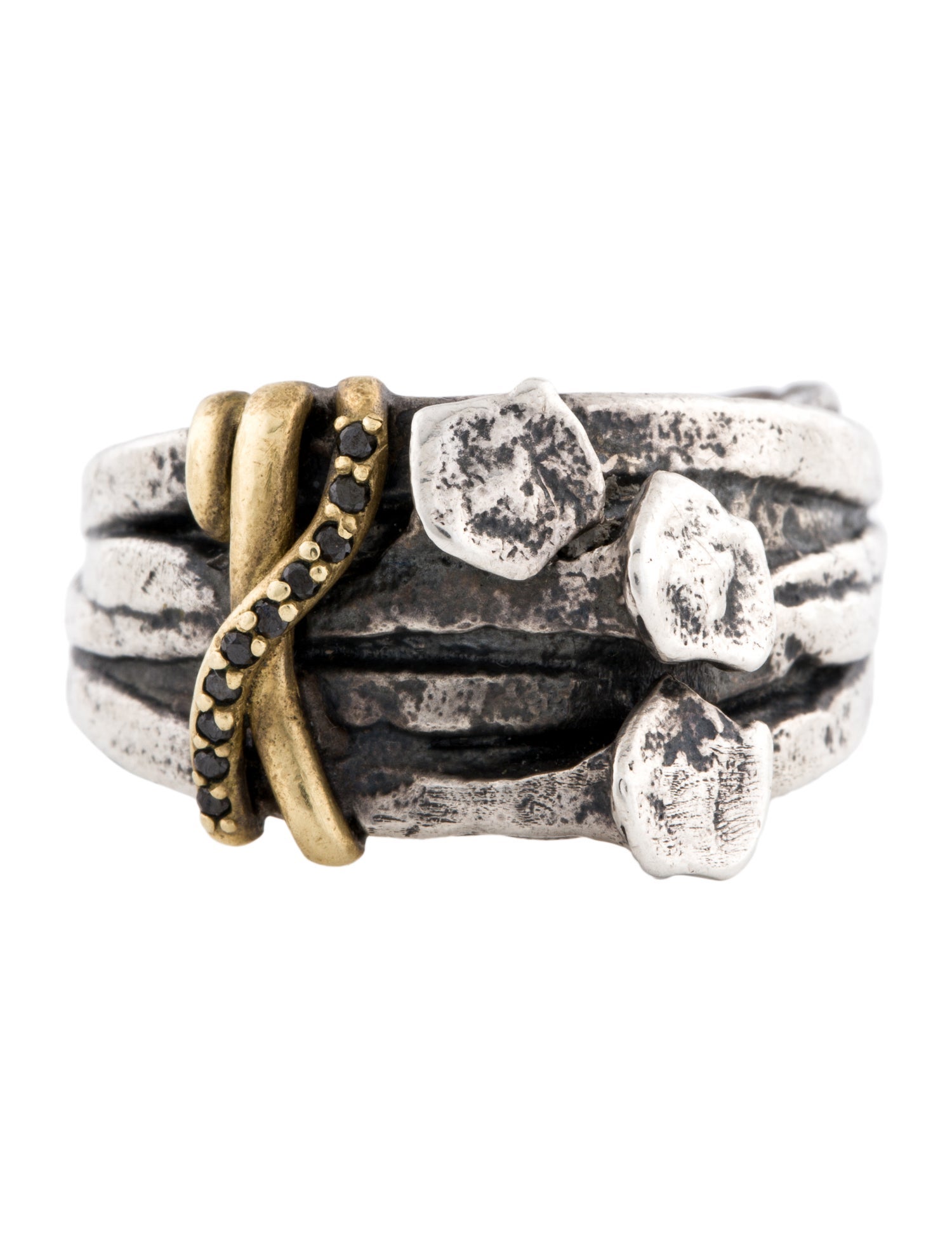 John Varvatos Diamond Nails Band - Band, Rings - JVA56783 | The RealReal