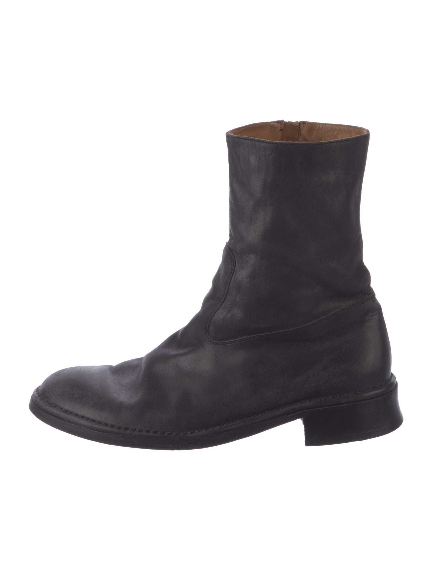 John Varvatos Leather Boots - Black Boots, Shoes - JVA57713 | The RealReal