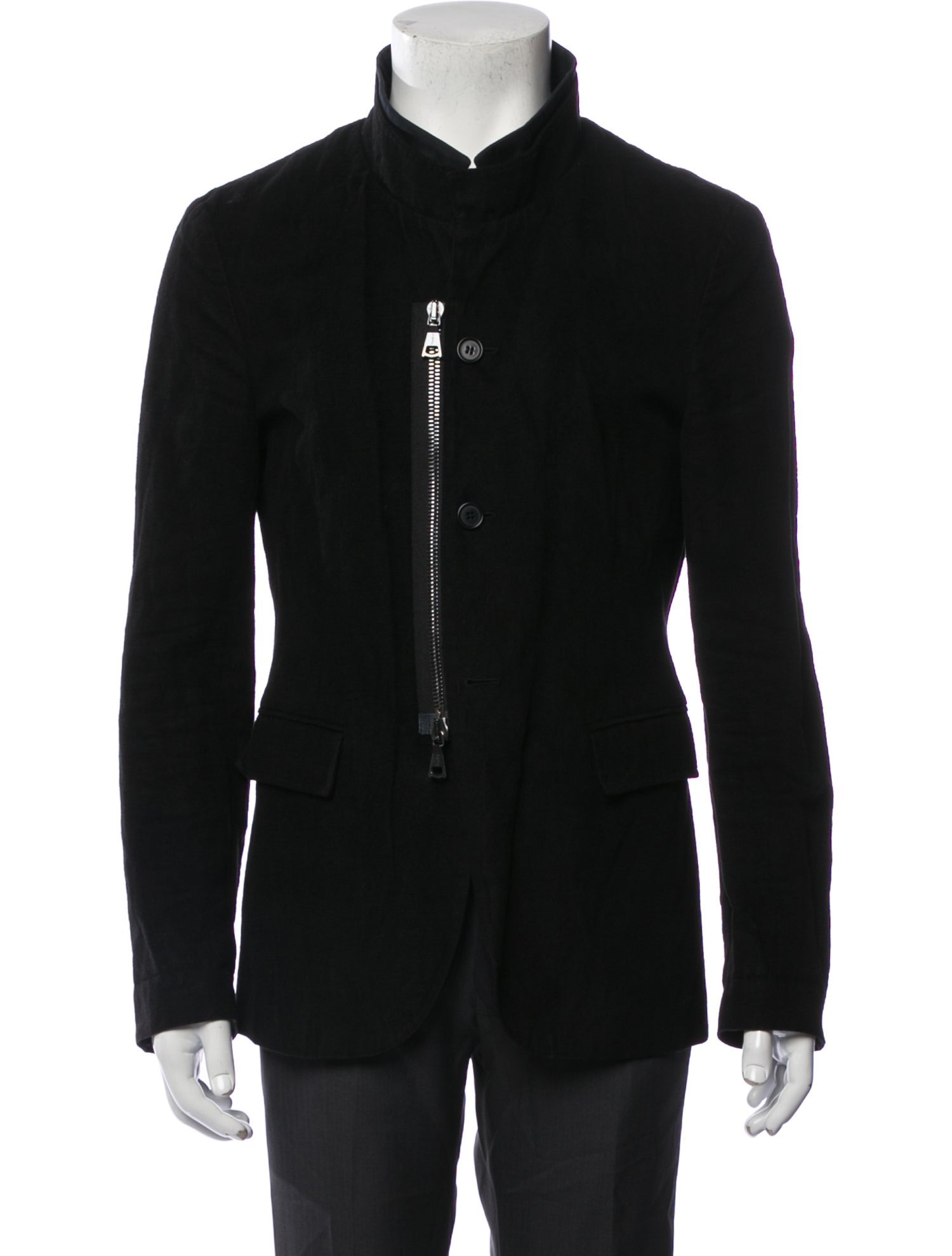 John Varvatos Jacket - Black Outerwear, Clothing - JVA58909 | The RealReal
