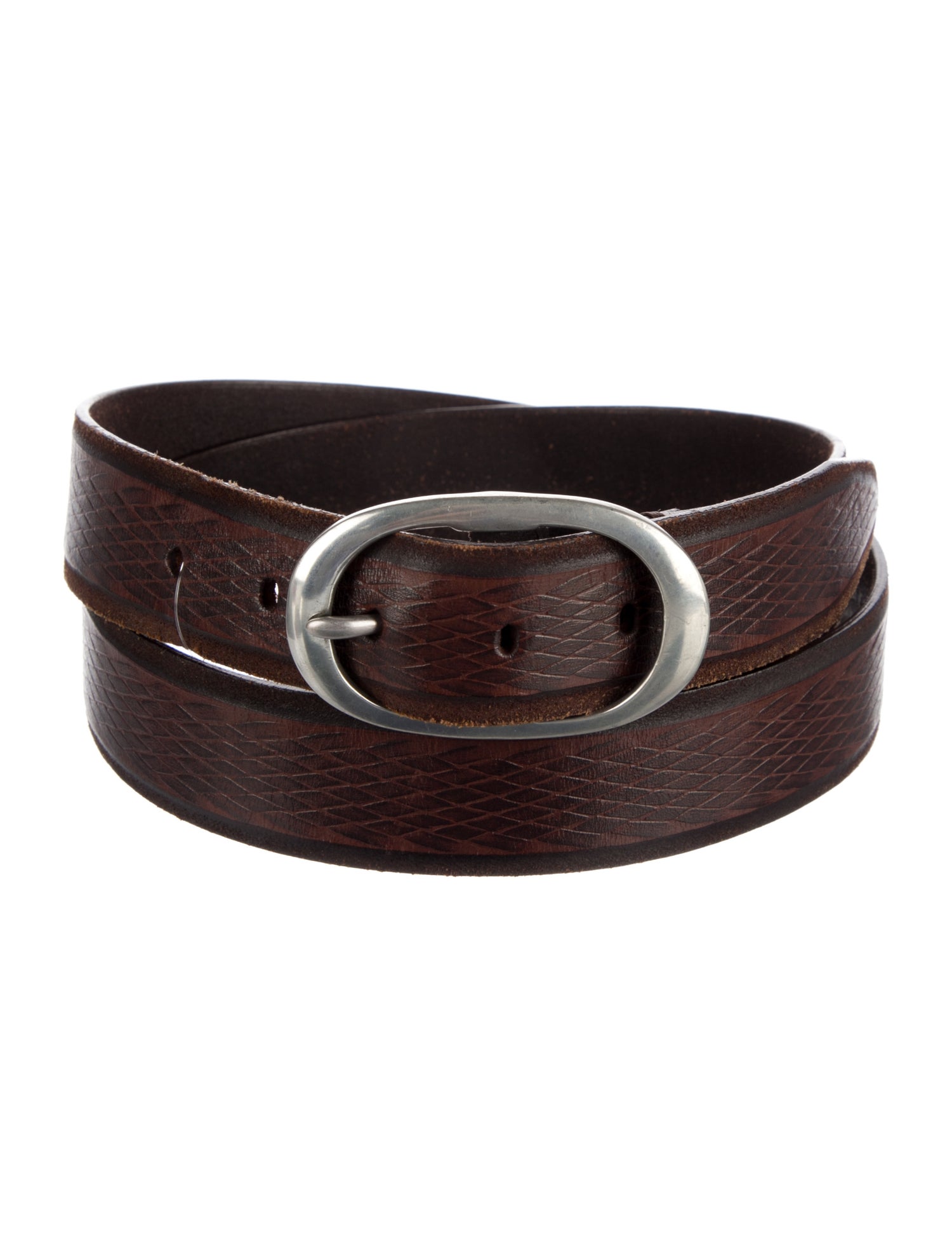 John Varvatos Leather Belt - Brown Belts, Accessories - JVA60266 | The ...