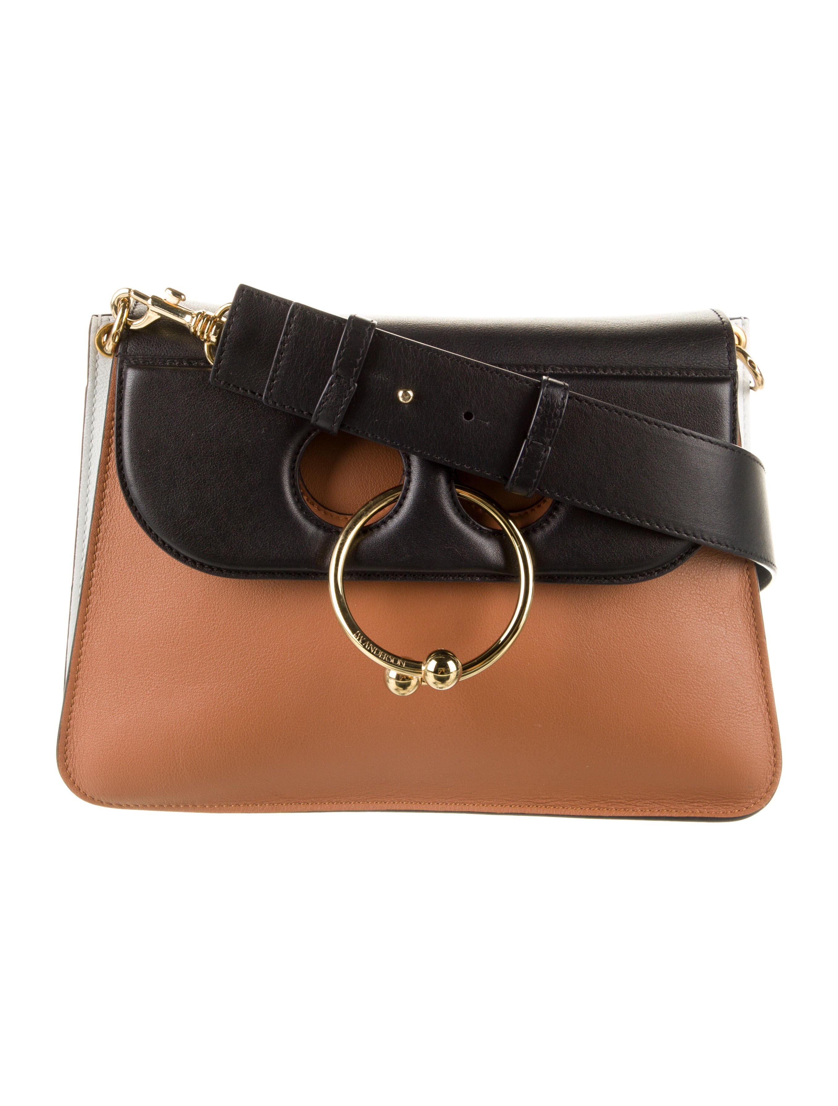 J.W. Anderson Leather Shoulder Bag - Black Handle Bags, Handbags ...
