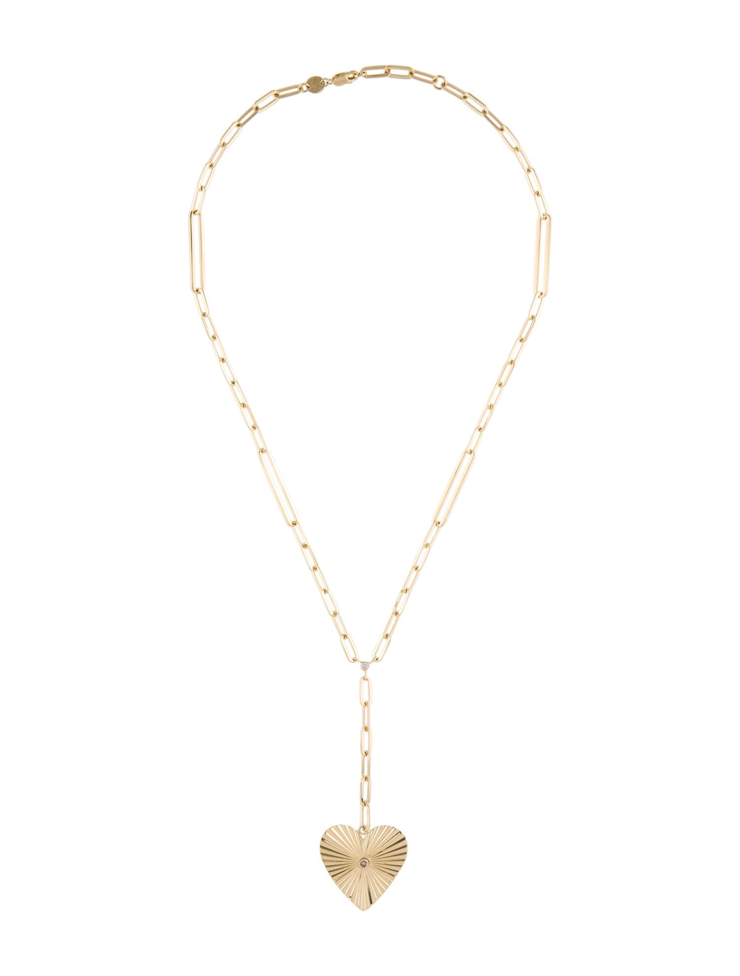 Jennifer Zeuner Diamond Sheldon Lavalier Necklace - 14K Vermeil ...
