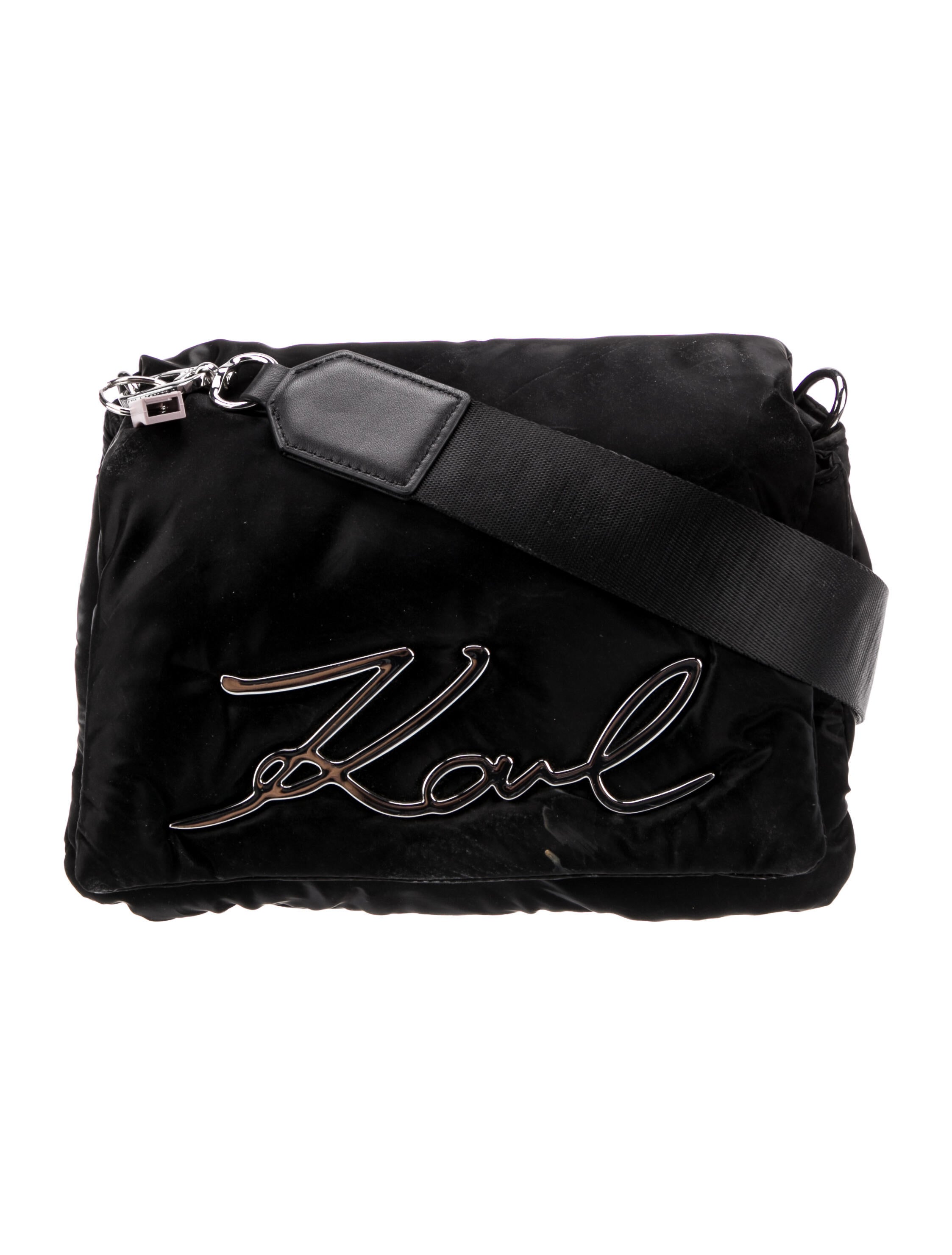 Karl Lagerfeld Nylon Crossbody Bag - Black Crossbody Bags, Handbags ...